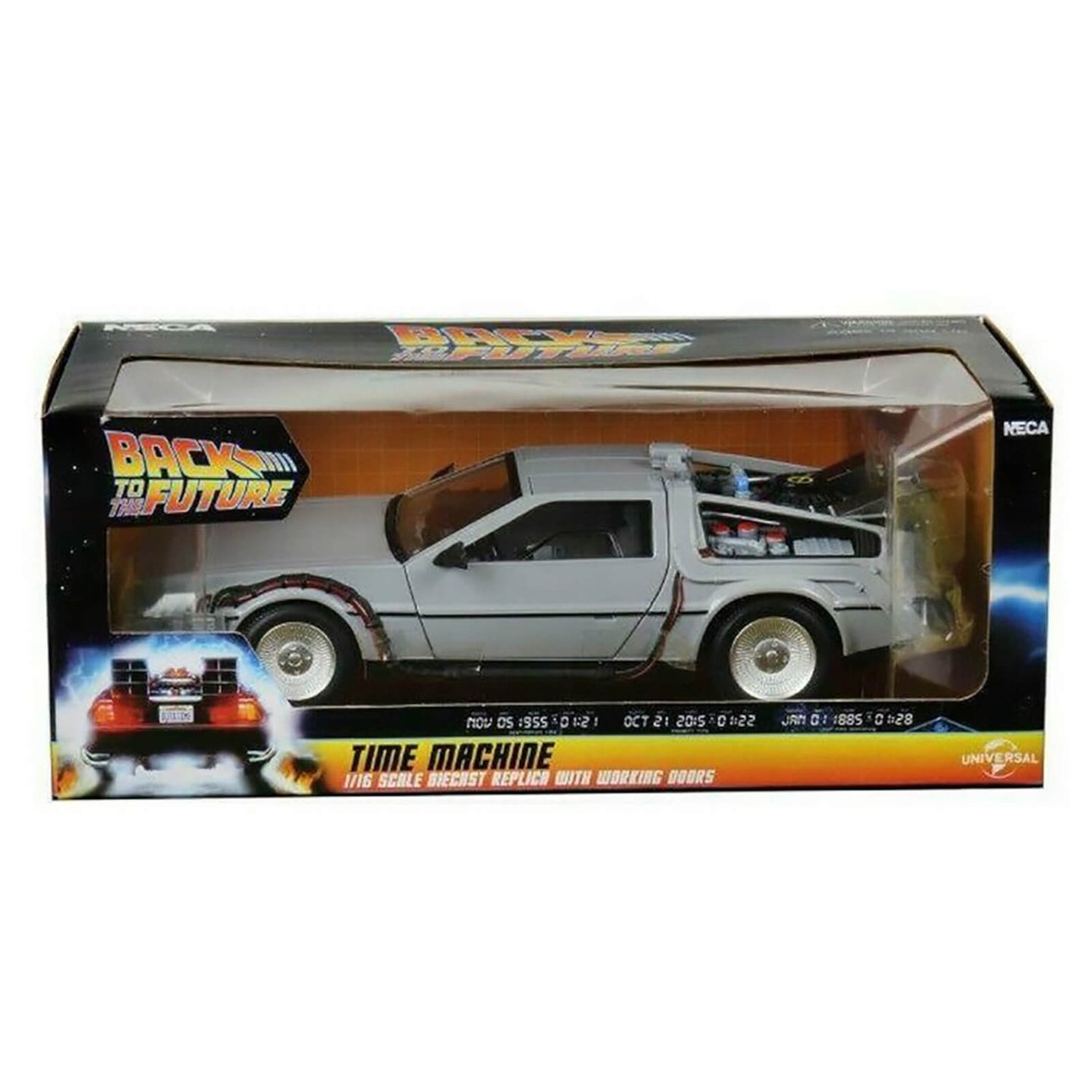 NECA Back To The Future Die Cast DeLorean Merchandise - Zavvi UK