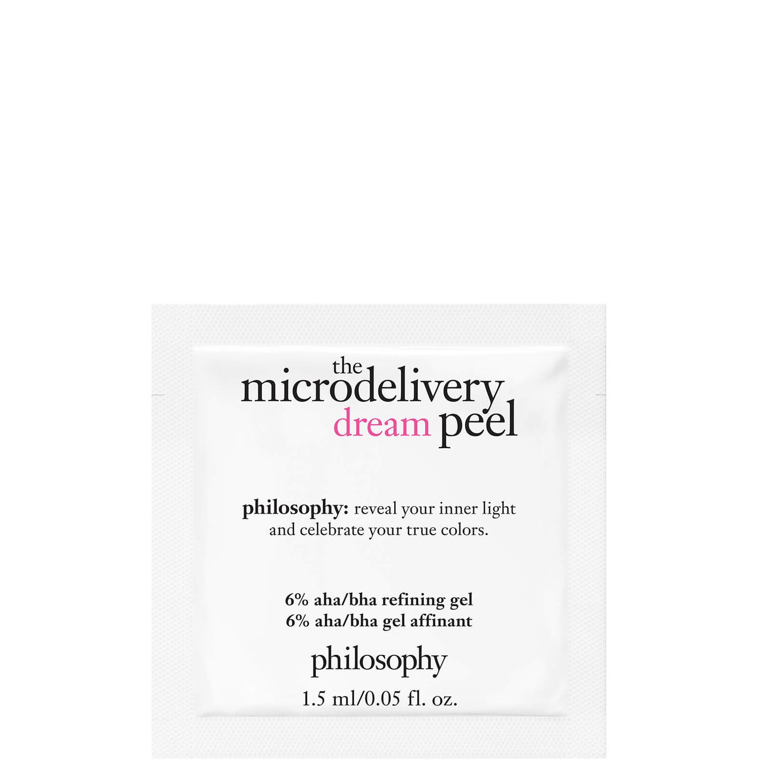 philosophy The Microdelivery Dream Peel Sachet 1.5ml - LOOKFANTASTIC