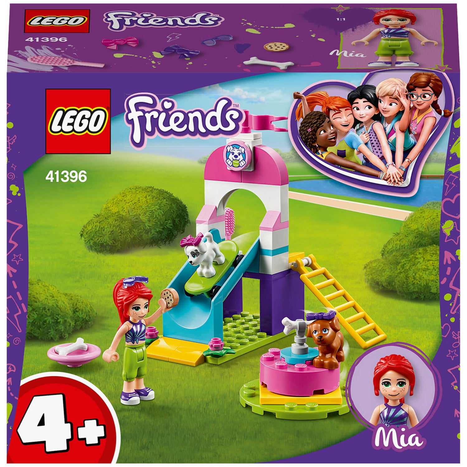 LEGO Friends: 4+ Puppy Playground Playset with Mia (41396) Toys - Zavvi US