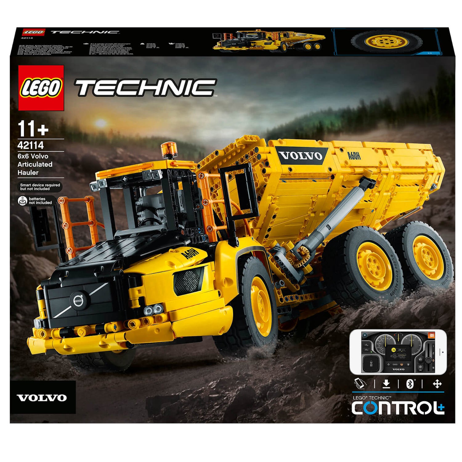 LEGO Technic: 6x6 Volvo Articulated Hauler RC Truck (42114) Toys - Zavvi US