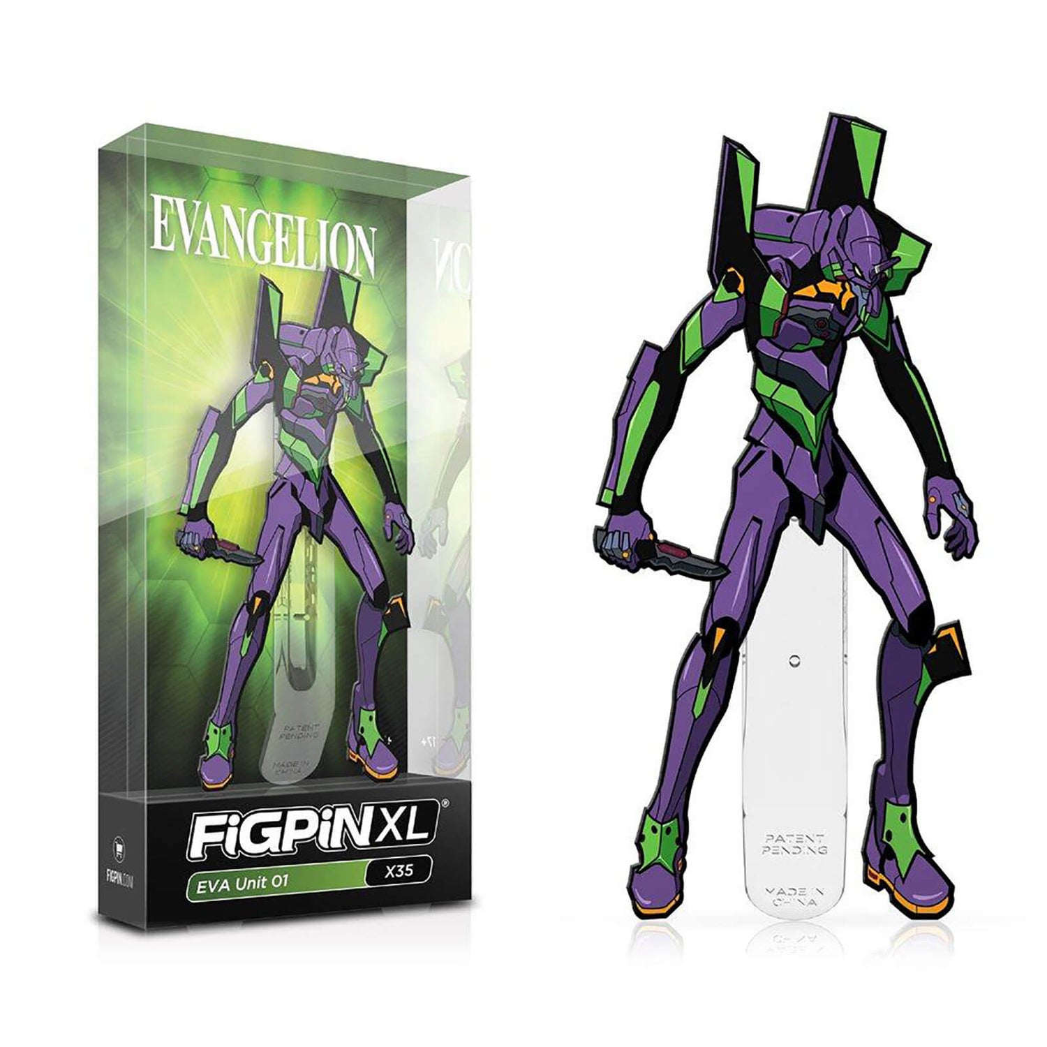 Neon Genesis Evangelion EVA Unit 01 FiGPiN XL Enamel Pin Merchandise ...