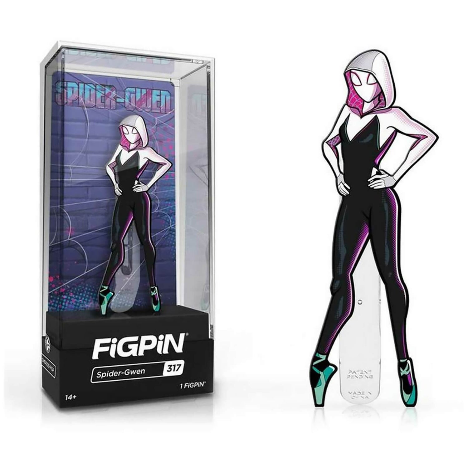 Spider-Man: Spider-Verse Spider-Gwen FiGPiN Enamel Pin Merchandise ...