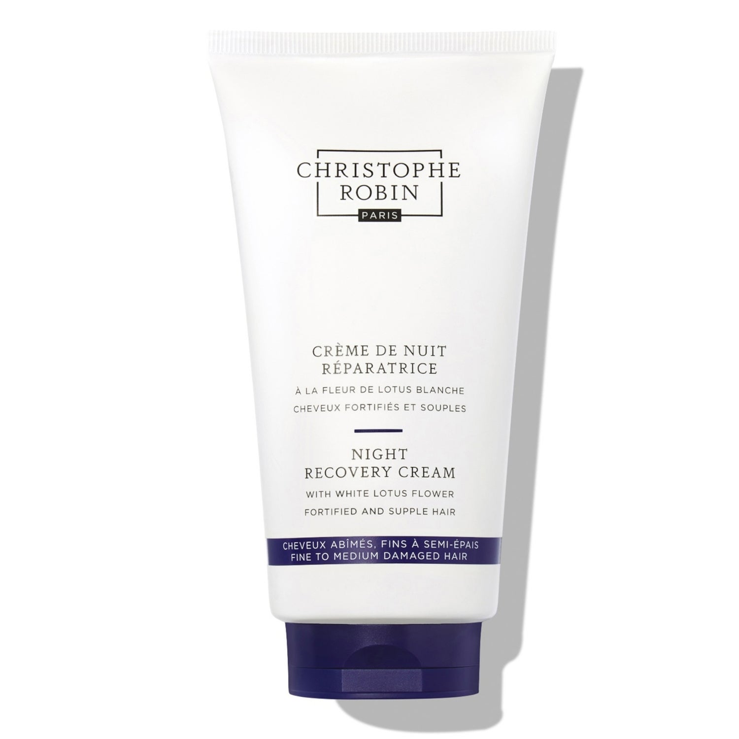 Christophe Robin Night Recovery Cream with White Lotus Flower 150ml ...