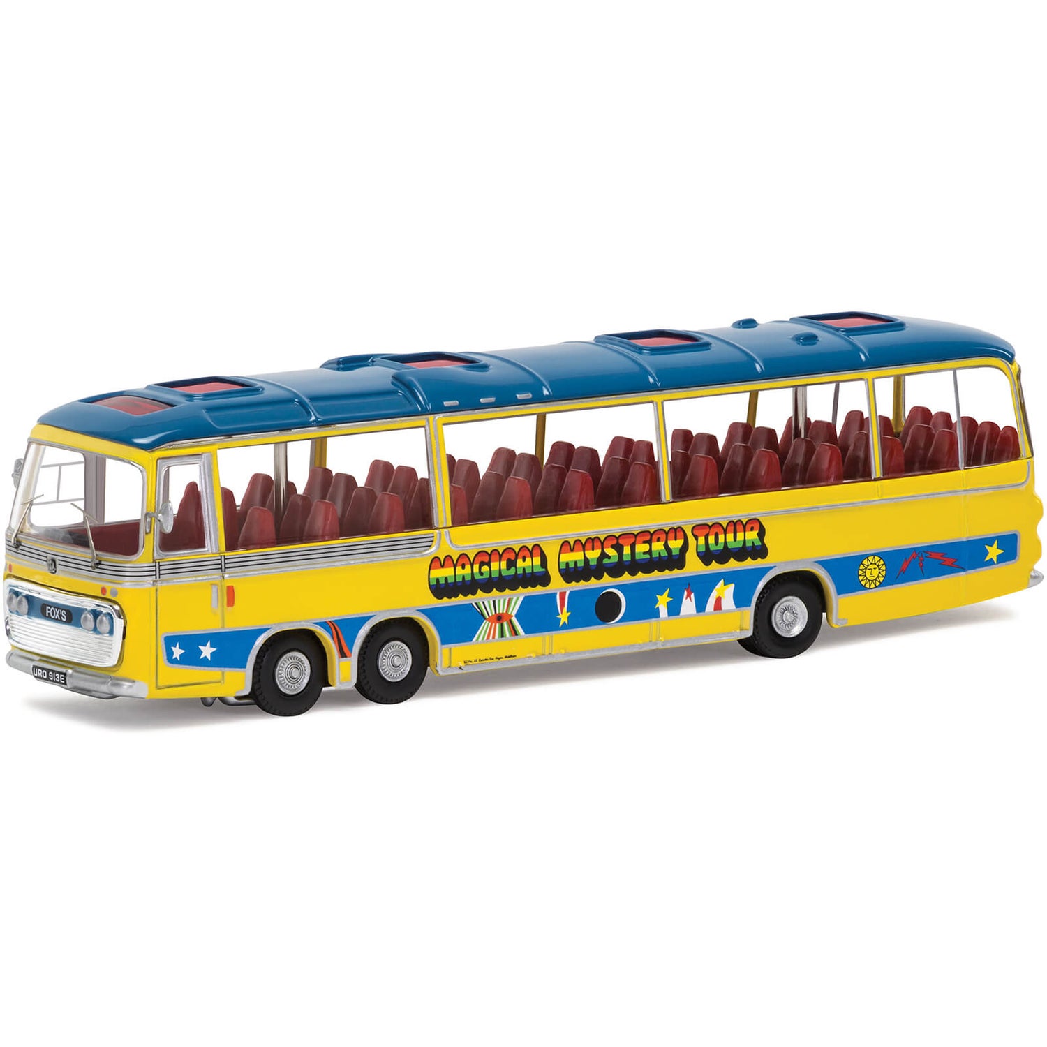 The Beatles Magical Mystery Tour Bus Model Set - Scale 1:76 Toys - Zavvi US