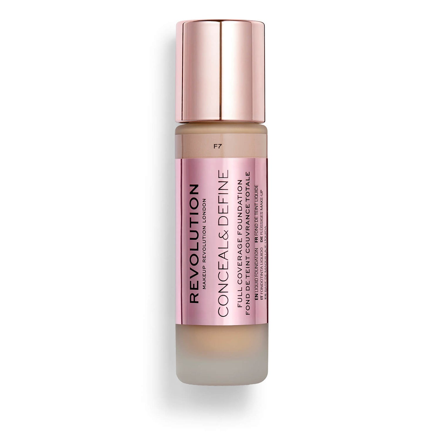 Makeup Revolution Conceal And Define Foundation Shade Swatches ...