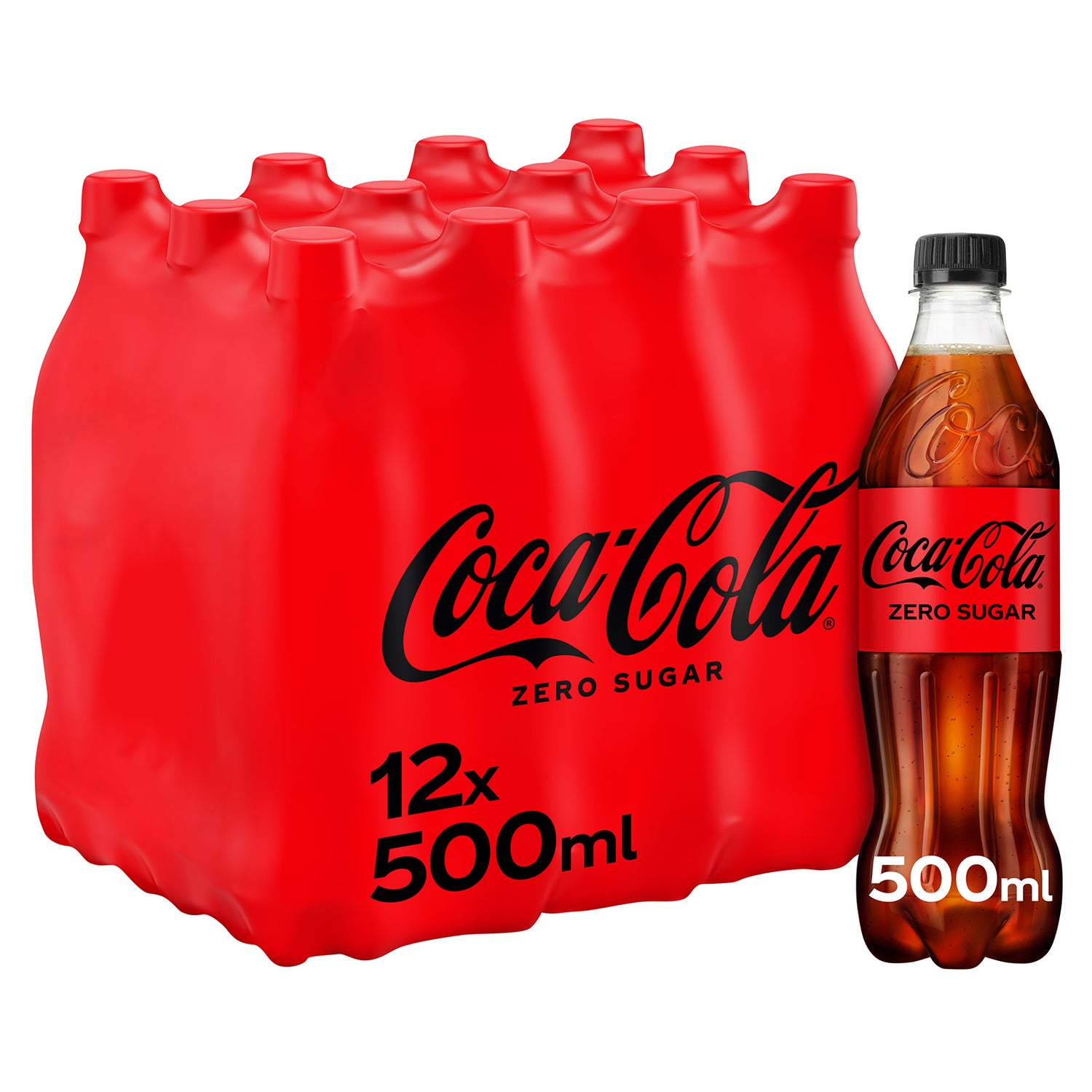 Coca-Cola Zero Sugar 12 x 500ml Bottles | Your Coca Cola UK