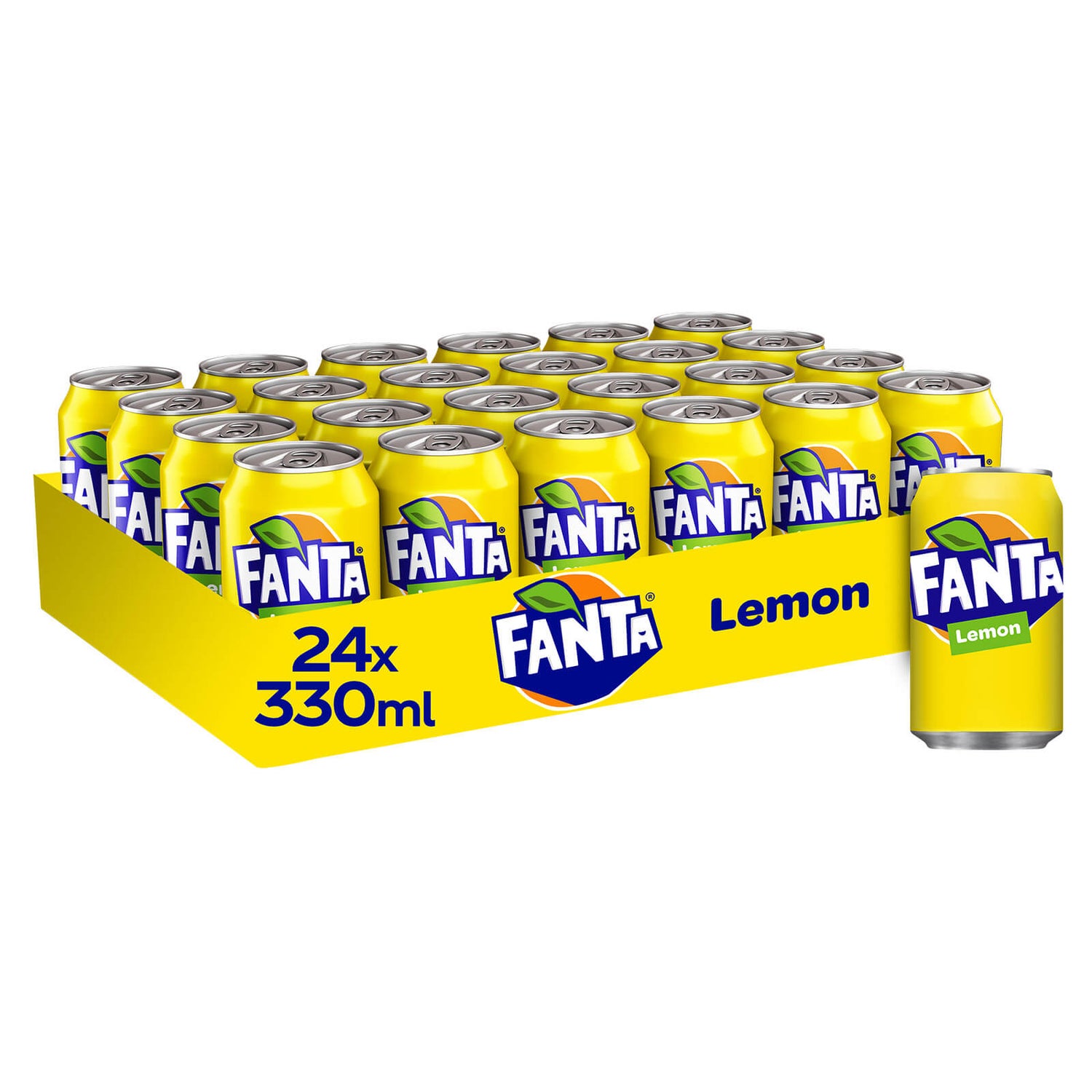 Fanta Lemon 24 x 330ml Individual Cans | Your Coca Cola UK
