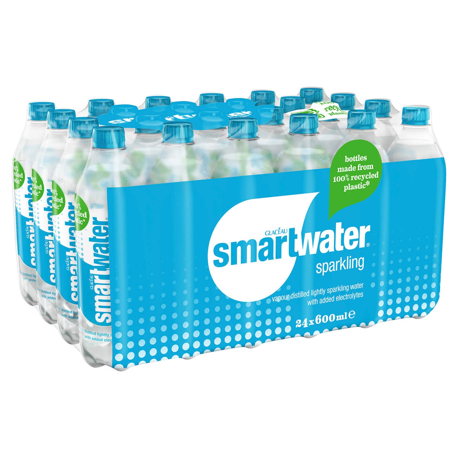 Glacéau Smartwater Sparkling 24 x 600ml | Your Coca-Cola UK