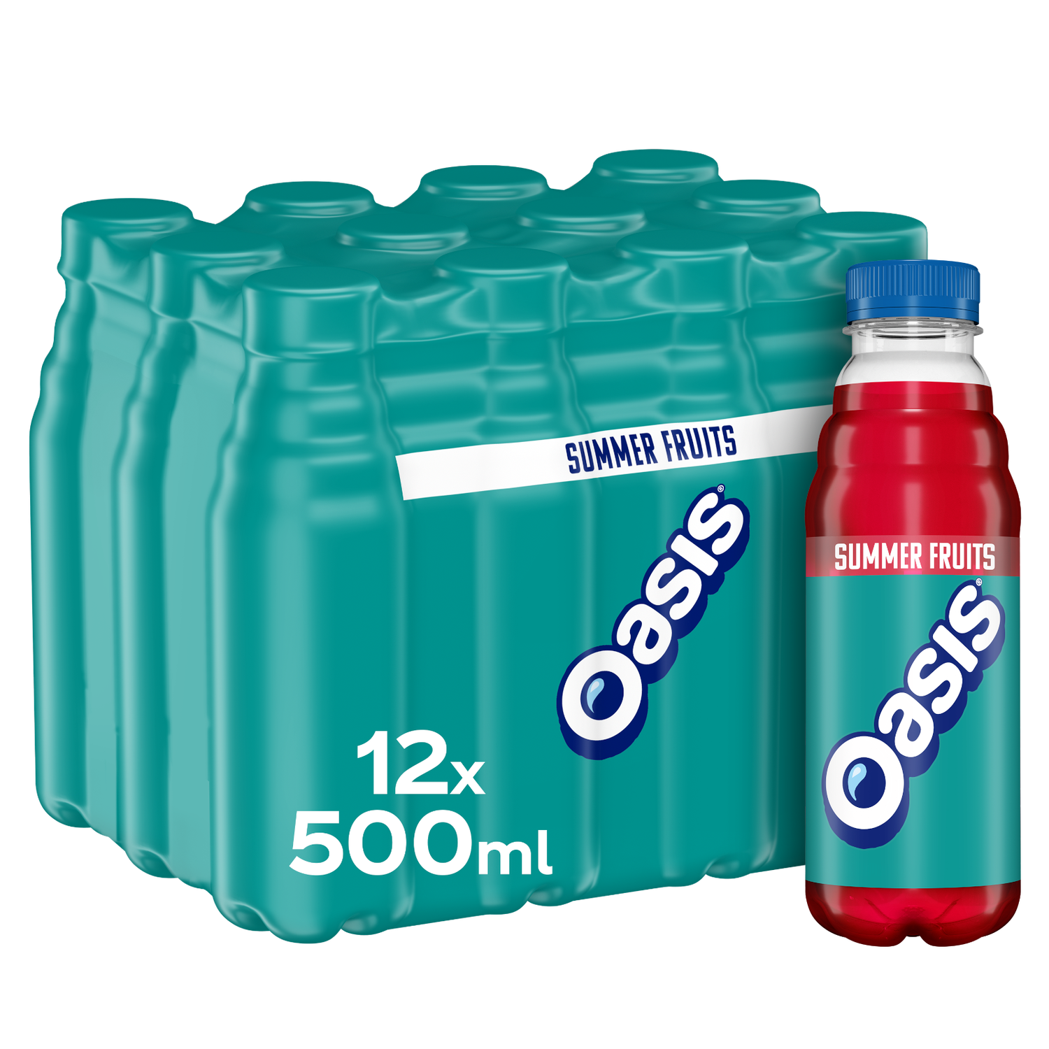 Oasis Summer Fruits 12 x 500ml Bottles | Your Coca Cola UK