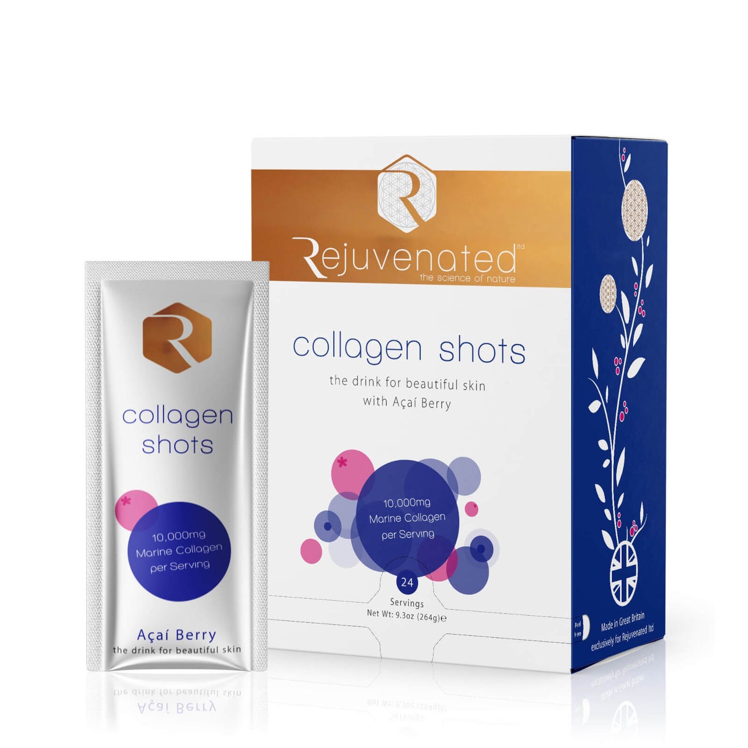 Rejuvenated Collagen Shots - 24 Single Serving Sachets - LOOKFANTASTIC