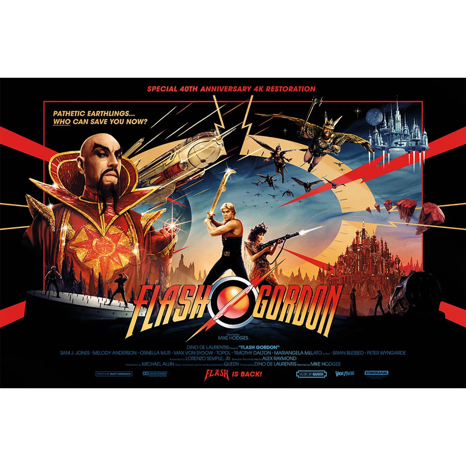 Flash Gordon "Gold Foil" Limited Edition Lithograph by Matt Ferguson ...