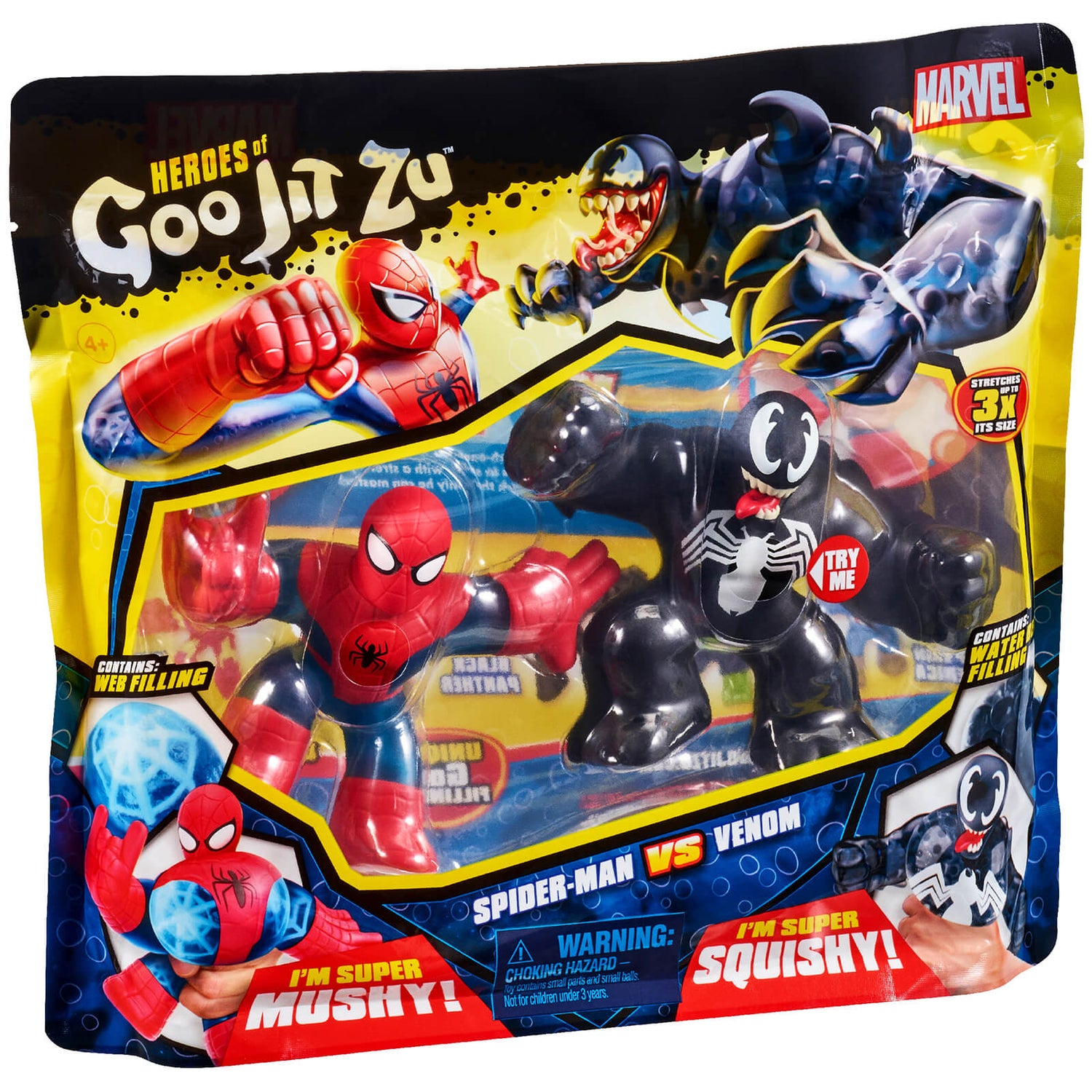 Heroes of Goo Jit Zu Marvel Versus Pack - Spider-Man VS. Venom Toys ...