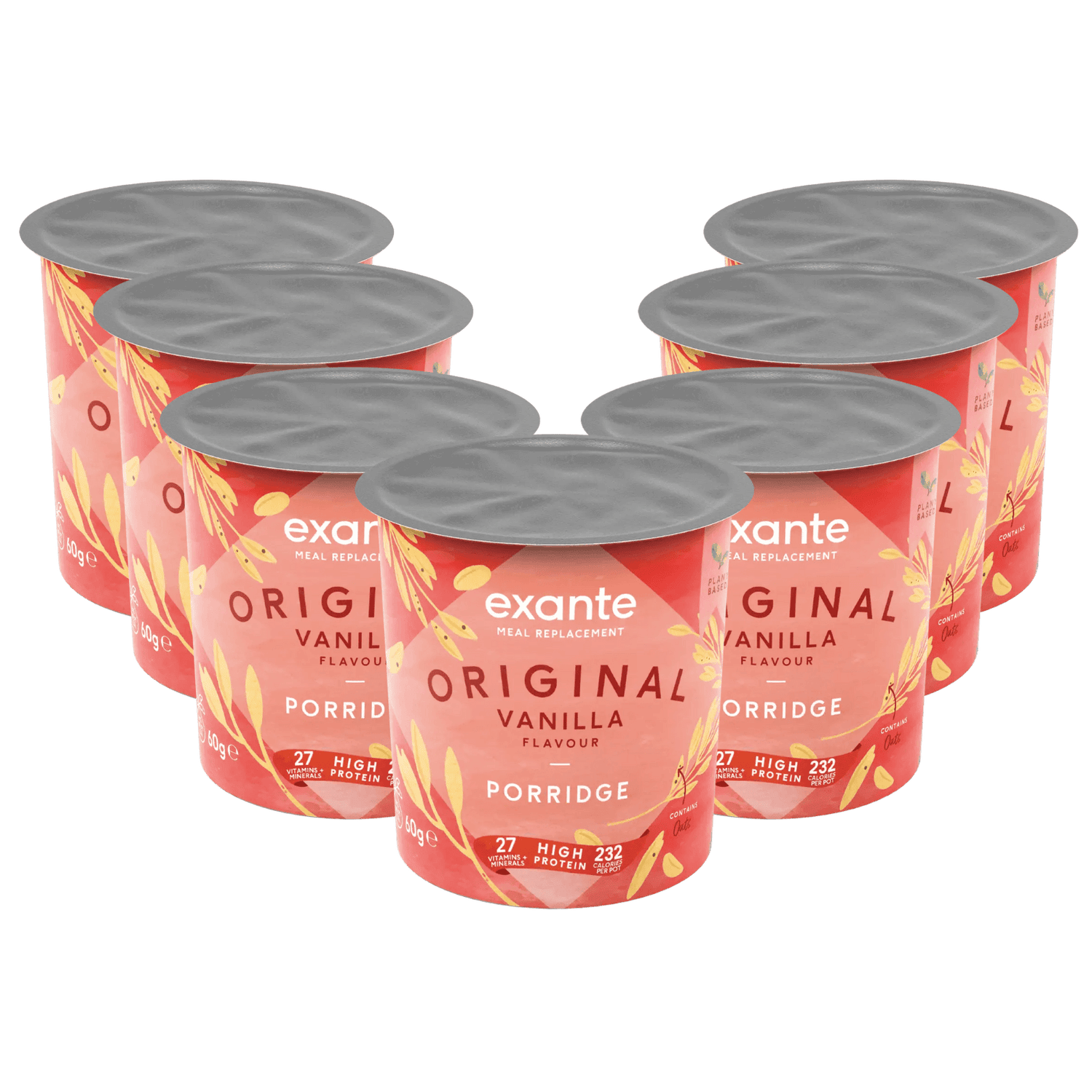 Meal Replacement Vanilla Porridge Pot | Box of 7 | exante