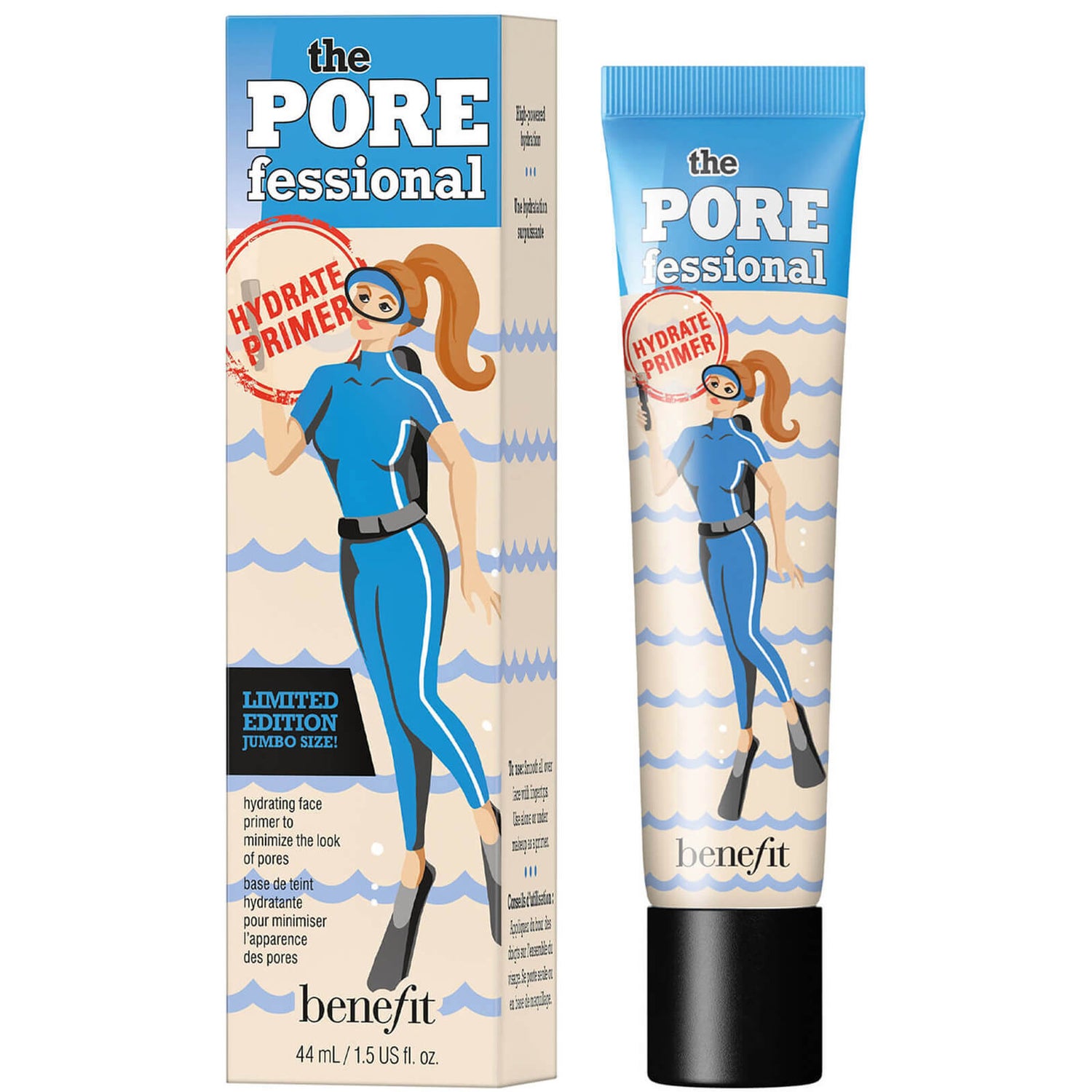 benefit Porefessional Jumbo Hydrate Face Primer 44ml - LOOKFANTASTIC