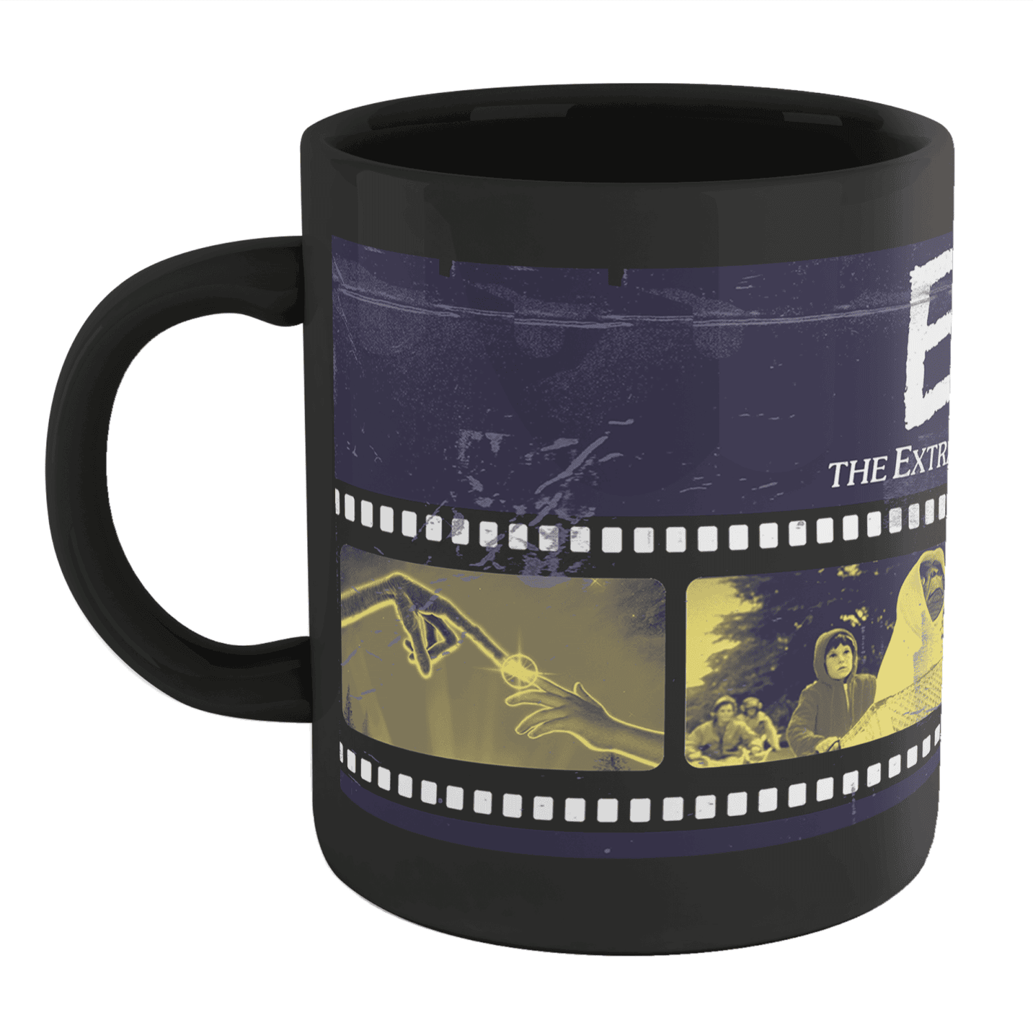 E.T. the Extra-Terrestrial Film Reel Mug - Black Homeware | Zavvi Australia