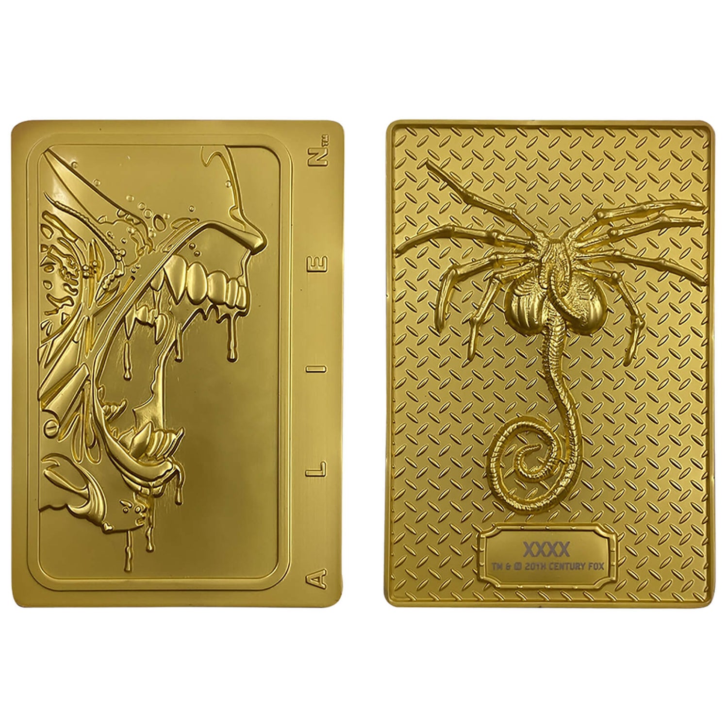 Alien 24k Gold Plated Xenomorph Limited Edition Ingot - Zavvi Exclusive ...