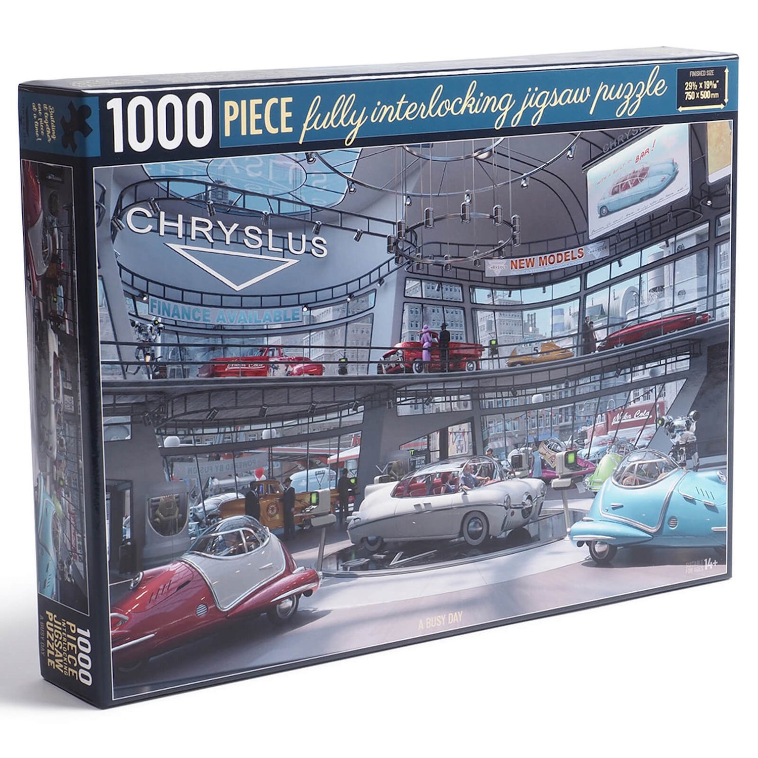Fallout Chryslus Showroom Jigsaw Puzzle - A Busy Day Merchandise - Zavvi UK