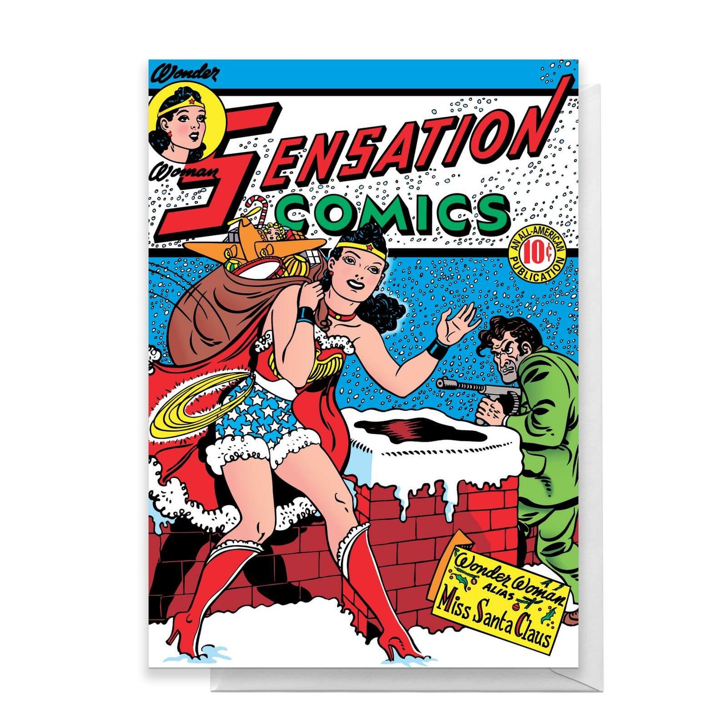 Wonder Woman Christmas Greetings Card | Zavvi.nl