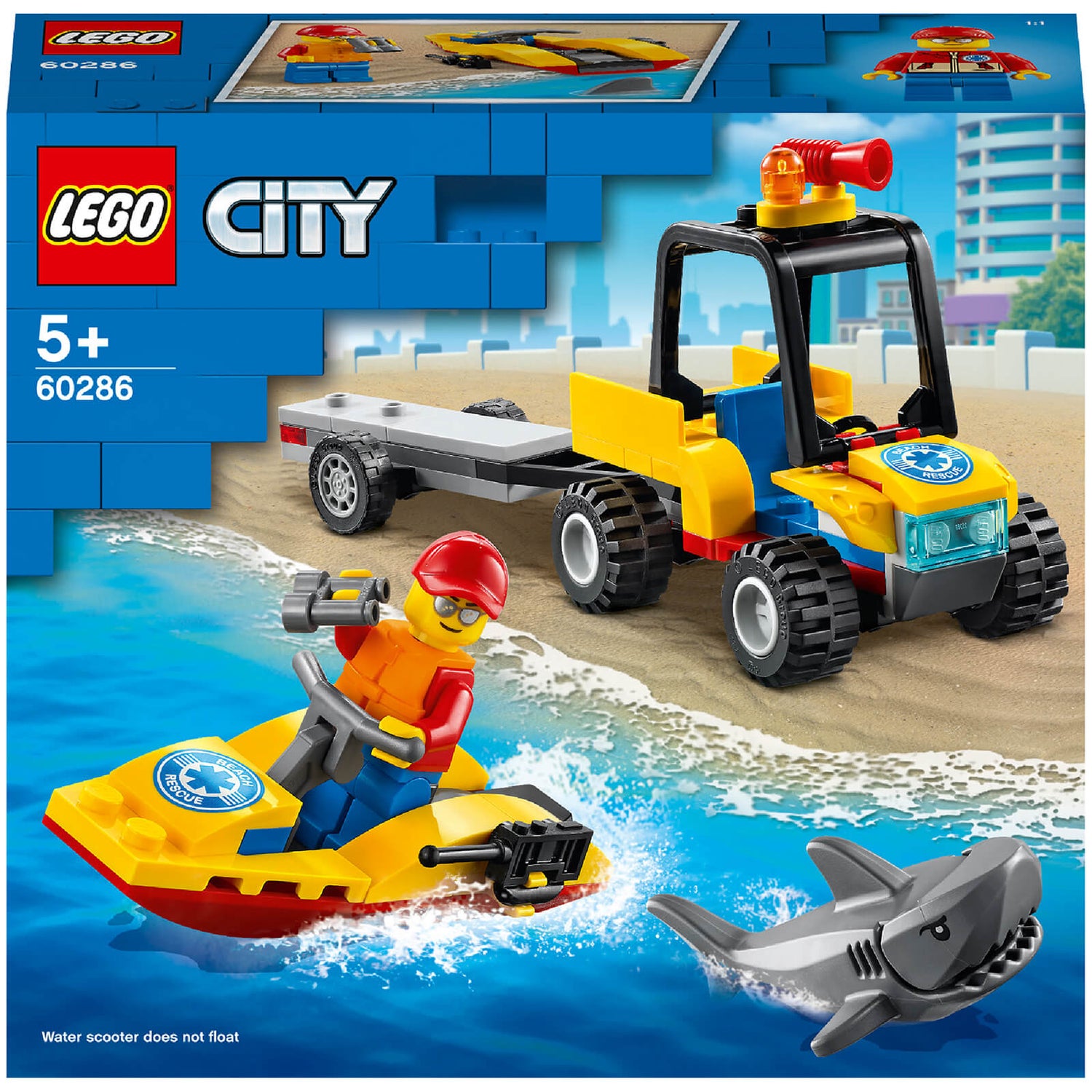 LEGO City Great Vehicles: Beach Rescue ATV (60286) Toys | Zavvi US