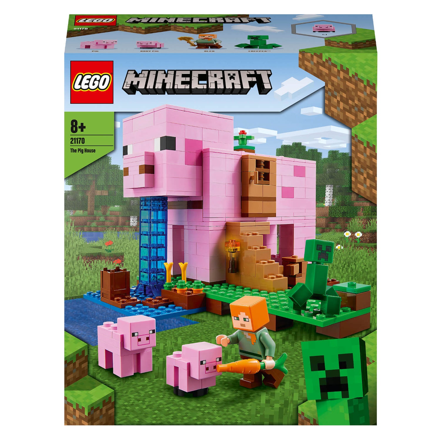 LEGO Minecraft: The Pig House (21170) Toys - Zavvi US