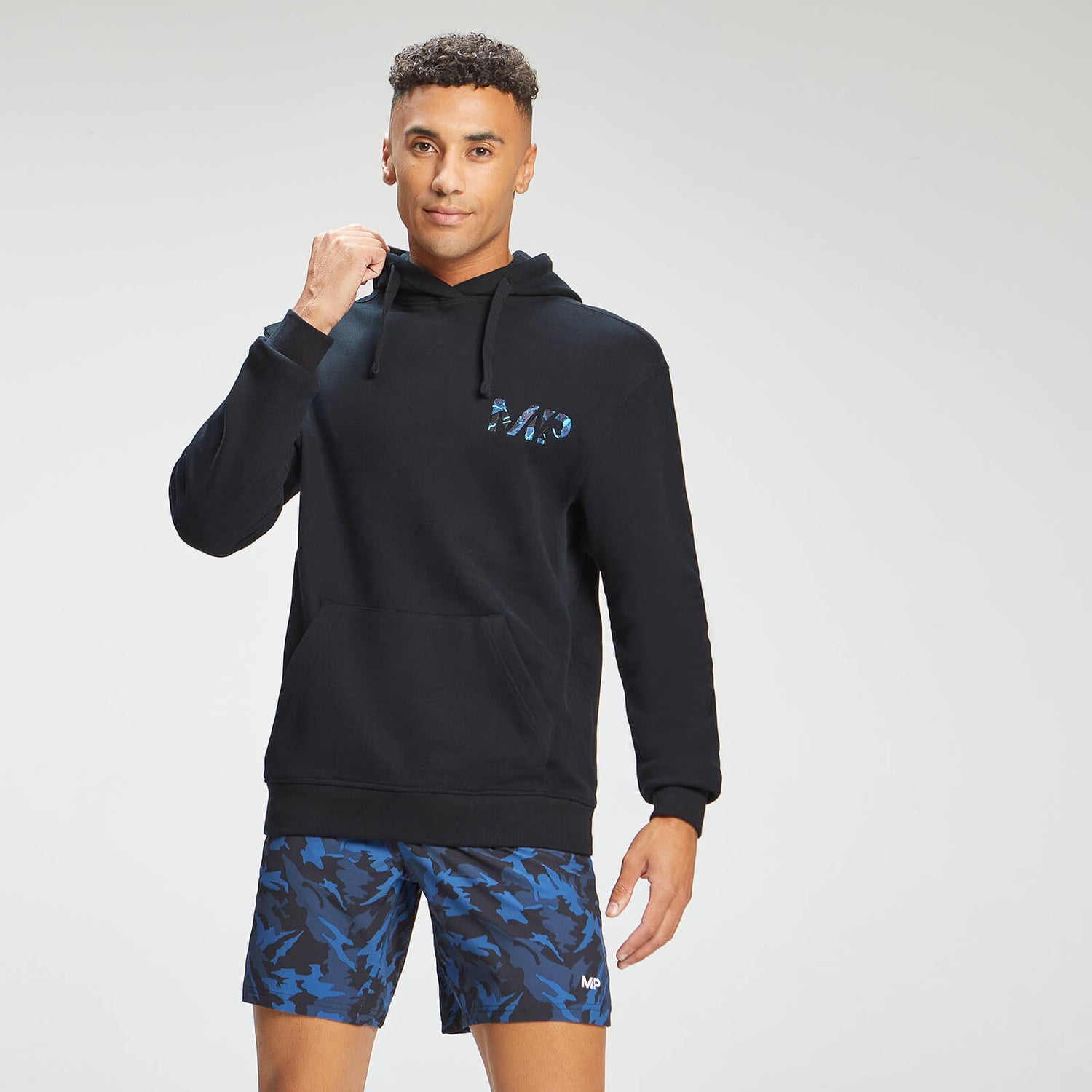 MP Men's Adapt Embroidered Hoodie | Black | MP