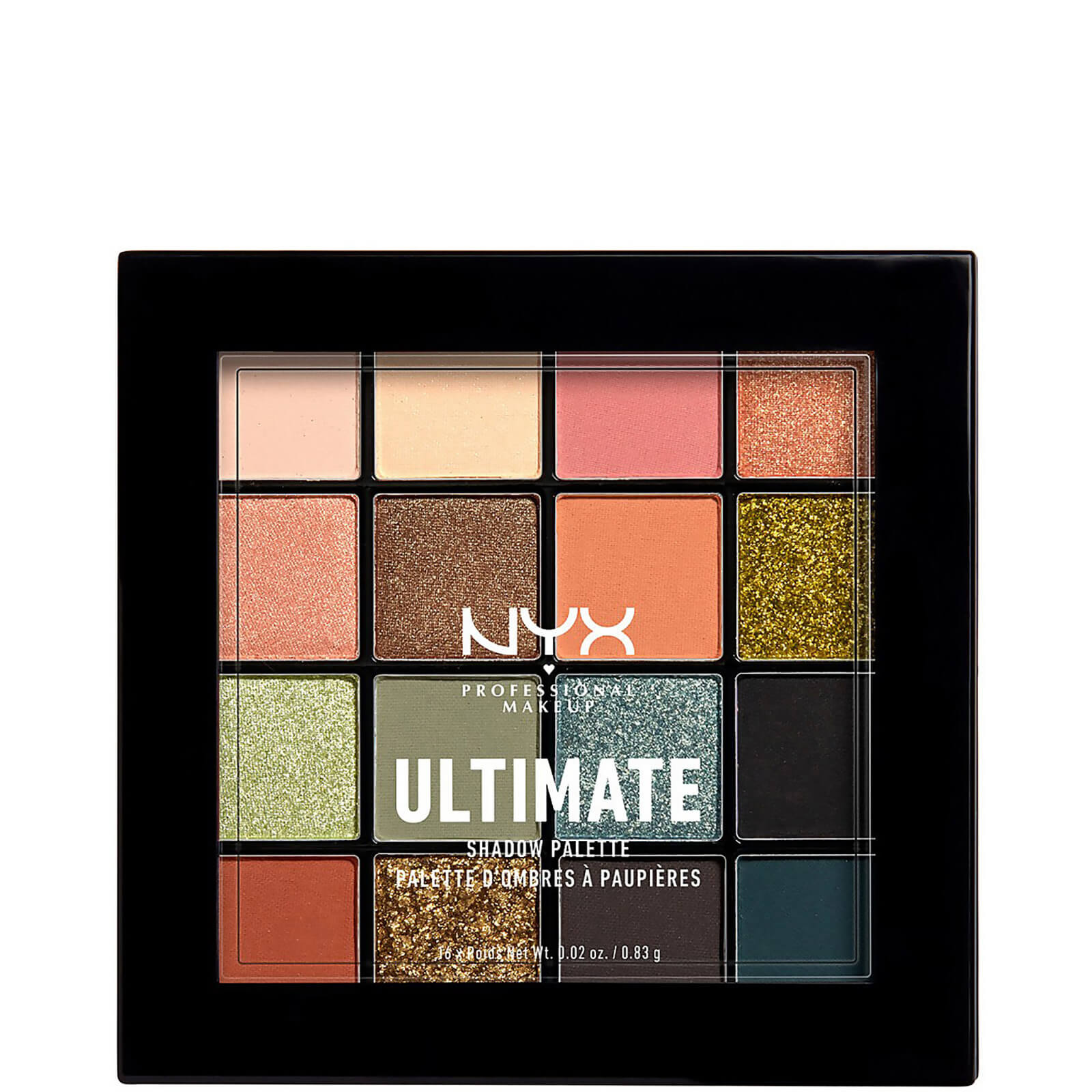 NYX Professional Makeup Ultimate Shadow Utopia Palette - 16 Shades 10g ...