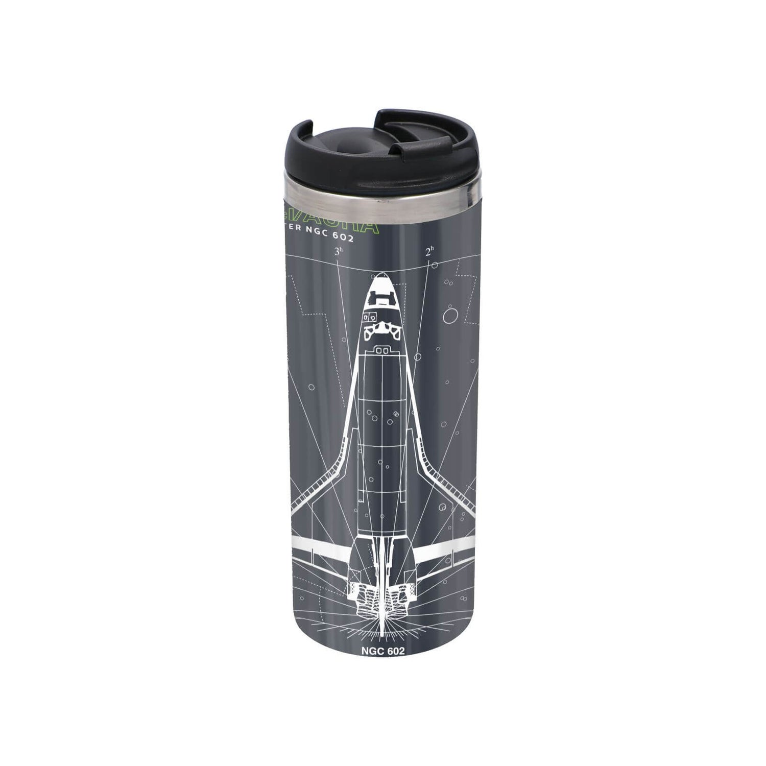 NASA NGC 602 Stainless Steel Thermo Travel Mug - Metallic Finish - IWOOT UK