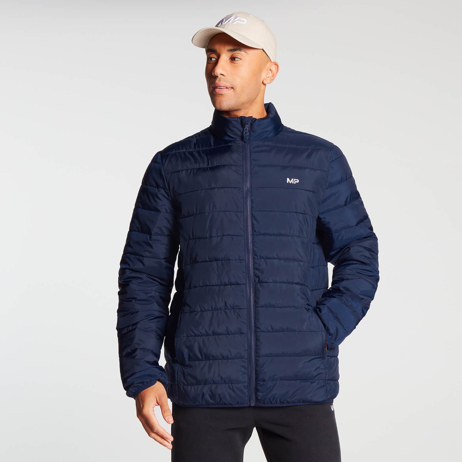 MP Men's Lightweight Packable Puffer Jacket | Navy | MP