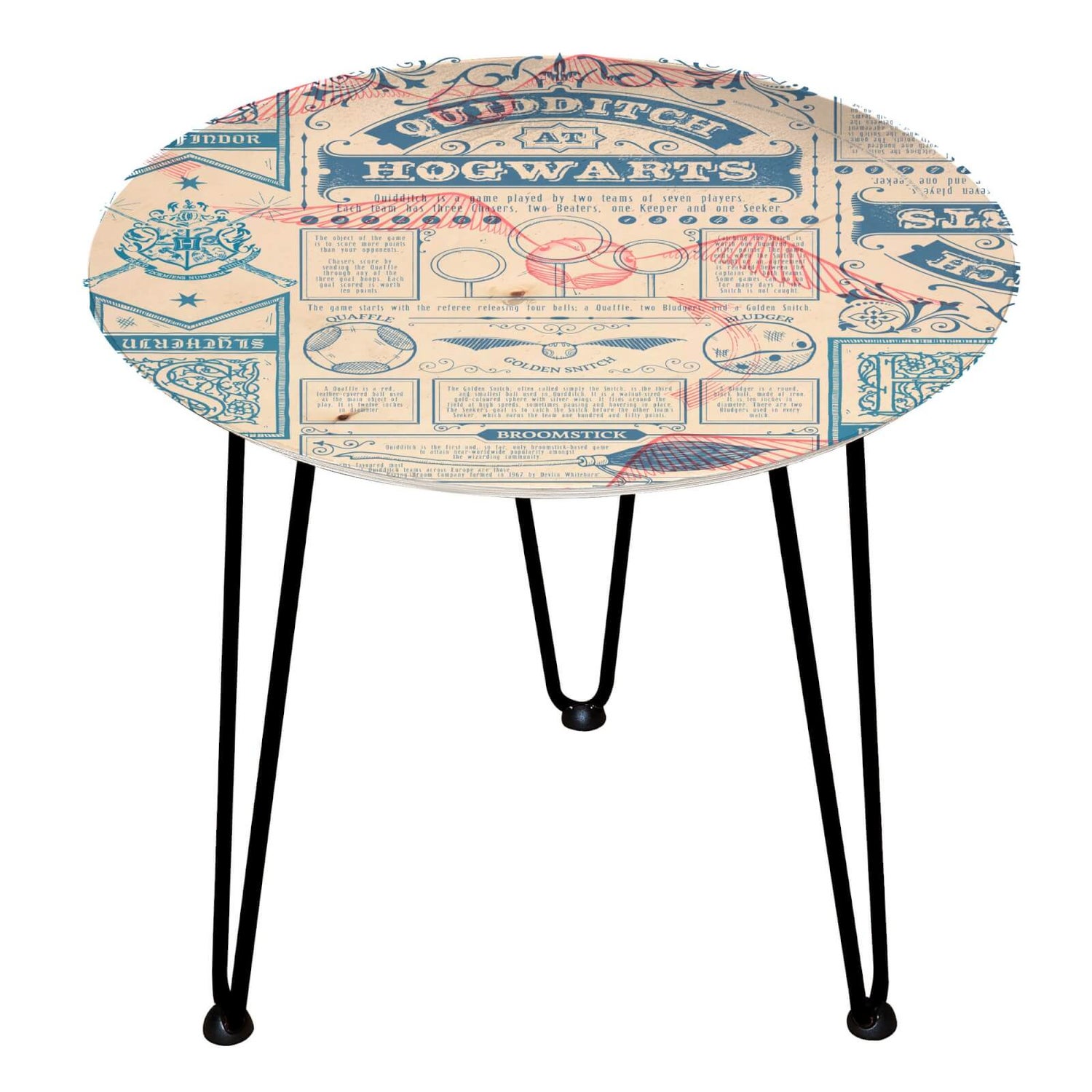 Decorsome x Harry Potter Paper Wooden Side Table Homeware - Zavvi UK