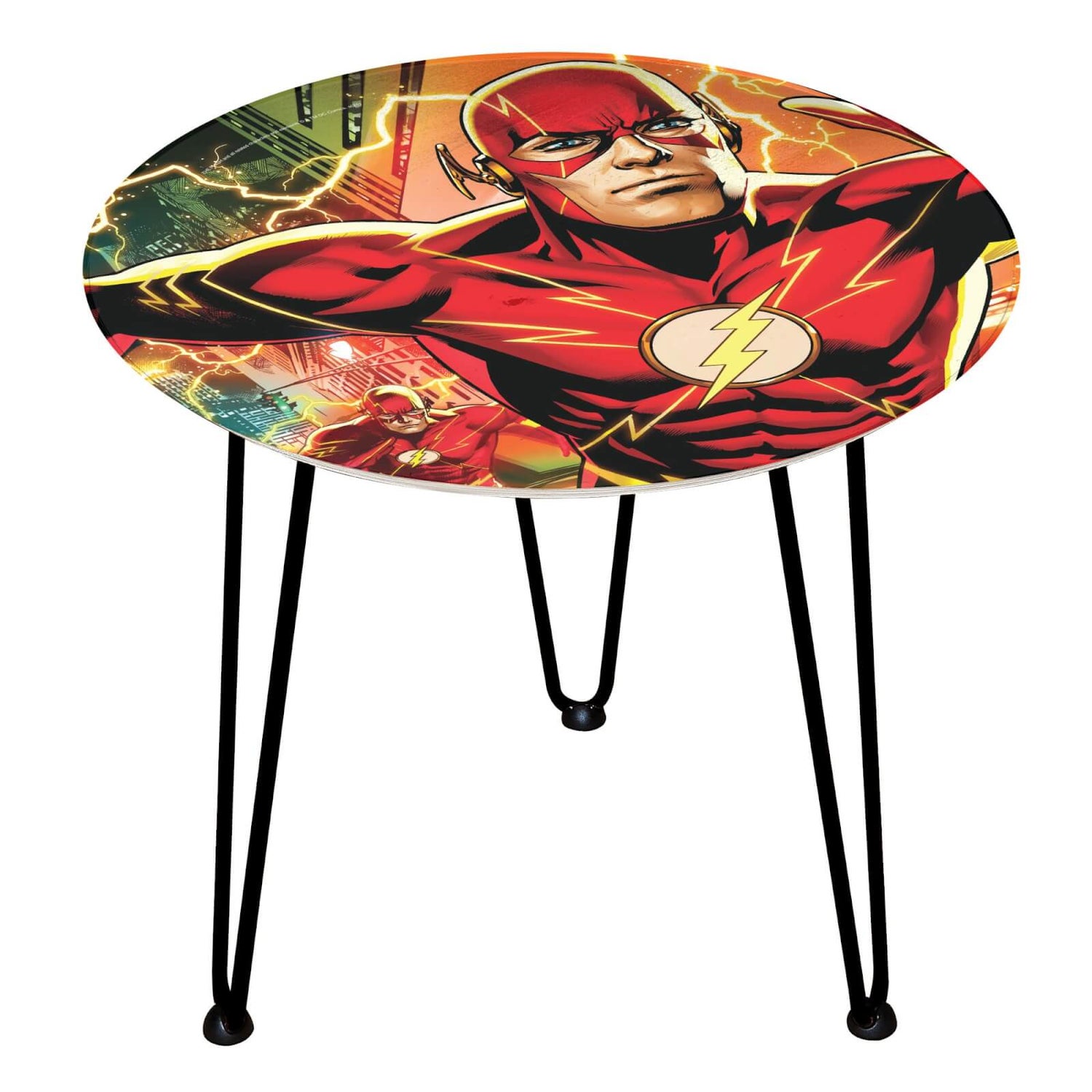 Decorsome x DC The Flash Wooden Side Table Homeware - Zavvi UK