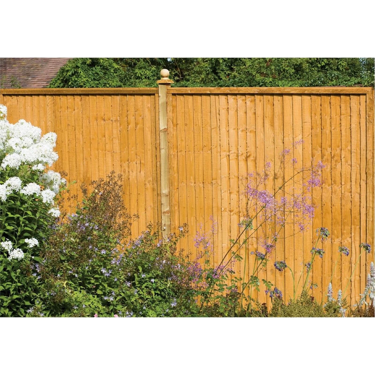 Forest Larchlap Closeboard 0.9m Fence Panel - Pack of 3 | Homebase