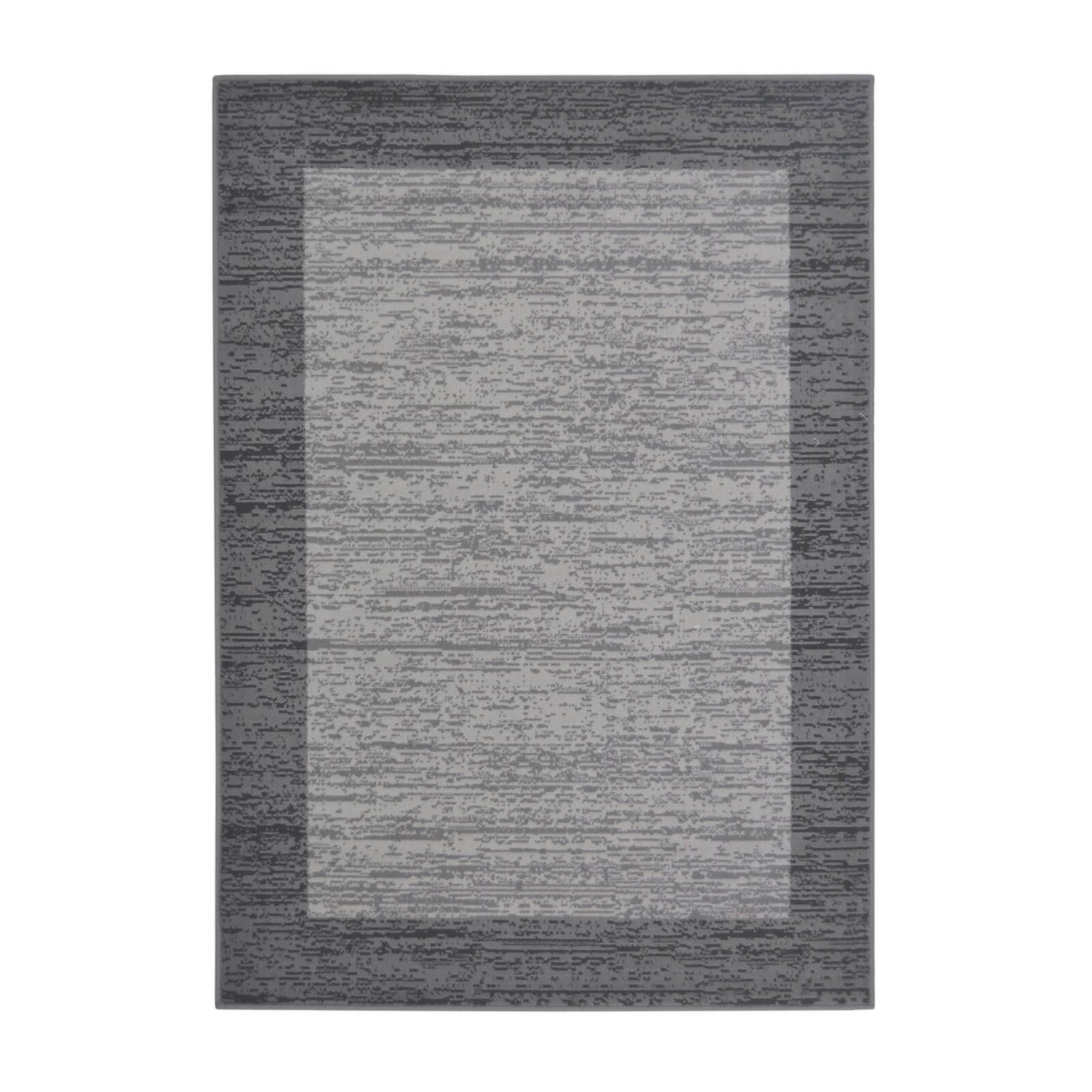 Maestro Border Grey Rug - 120 x 170cm | Homebase