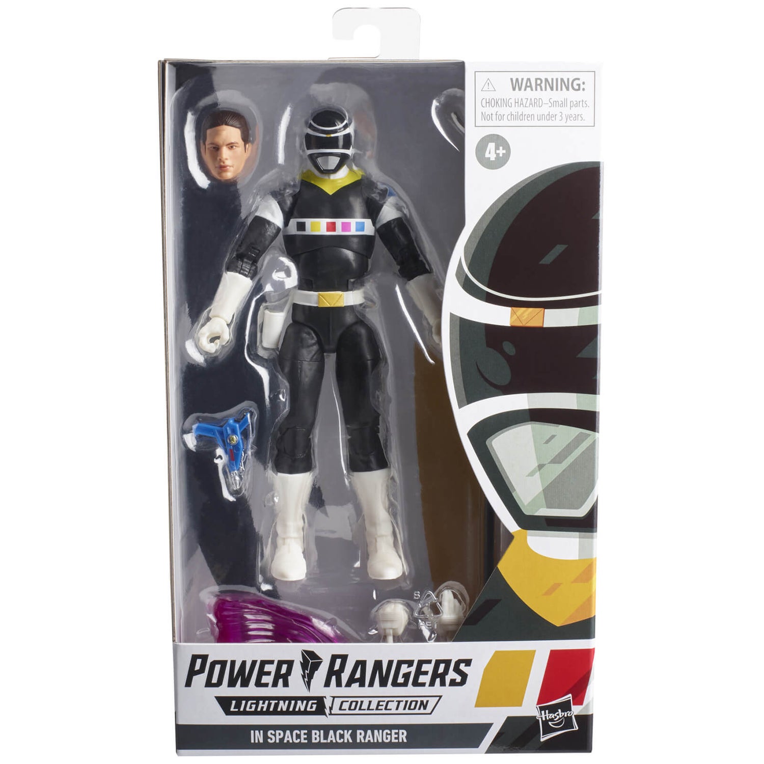 Hasbro Power Rangers Lightning Collection In Space Black Ranger Ranger ...