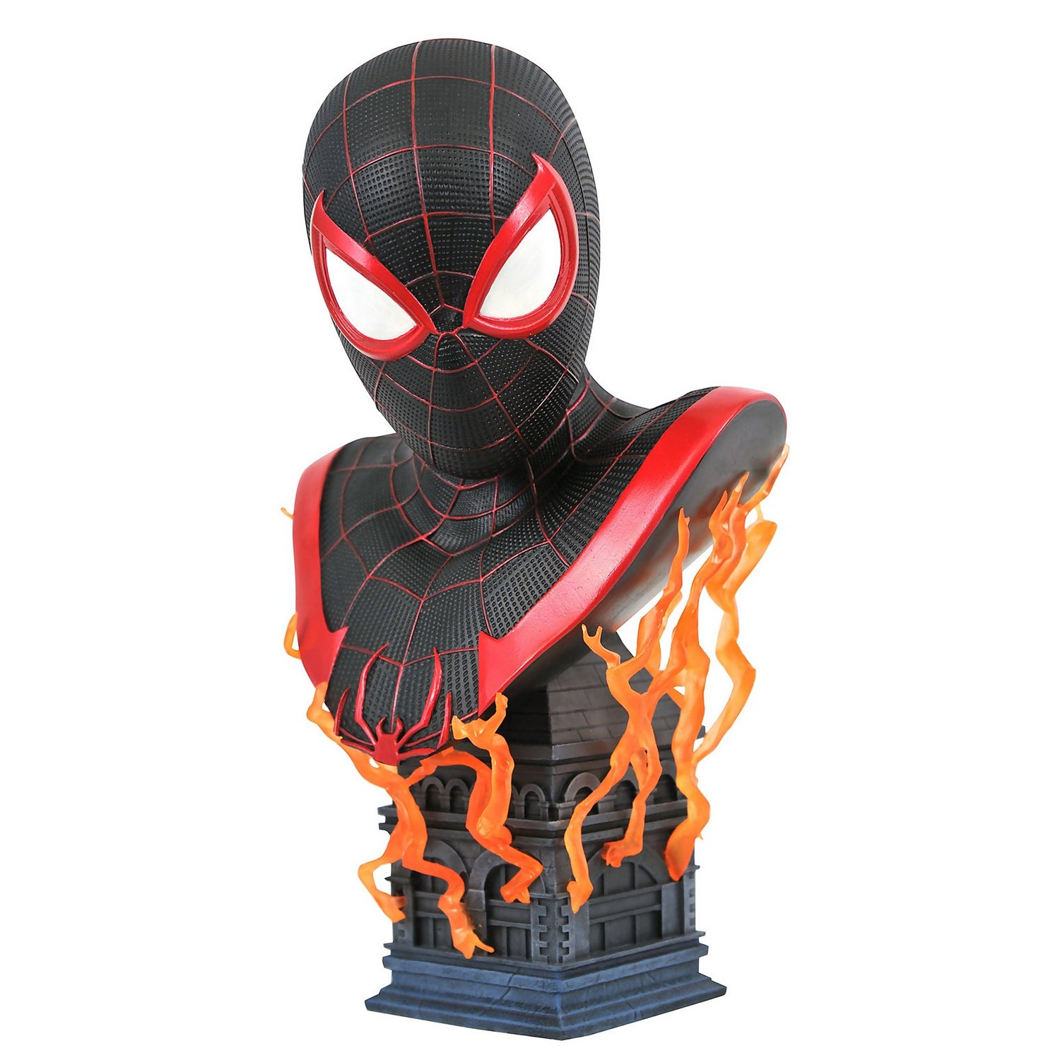Diamond Select Marvel Legends In 3D 1/2 Scale Bust - Spider-Man Miles ...