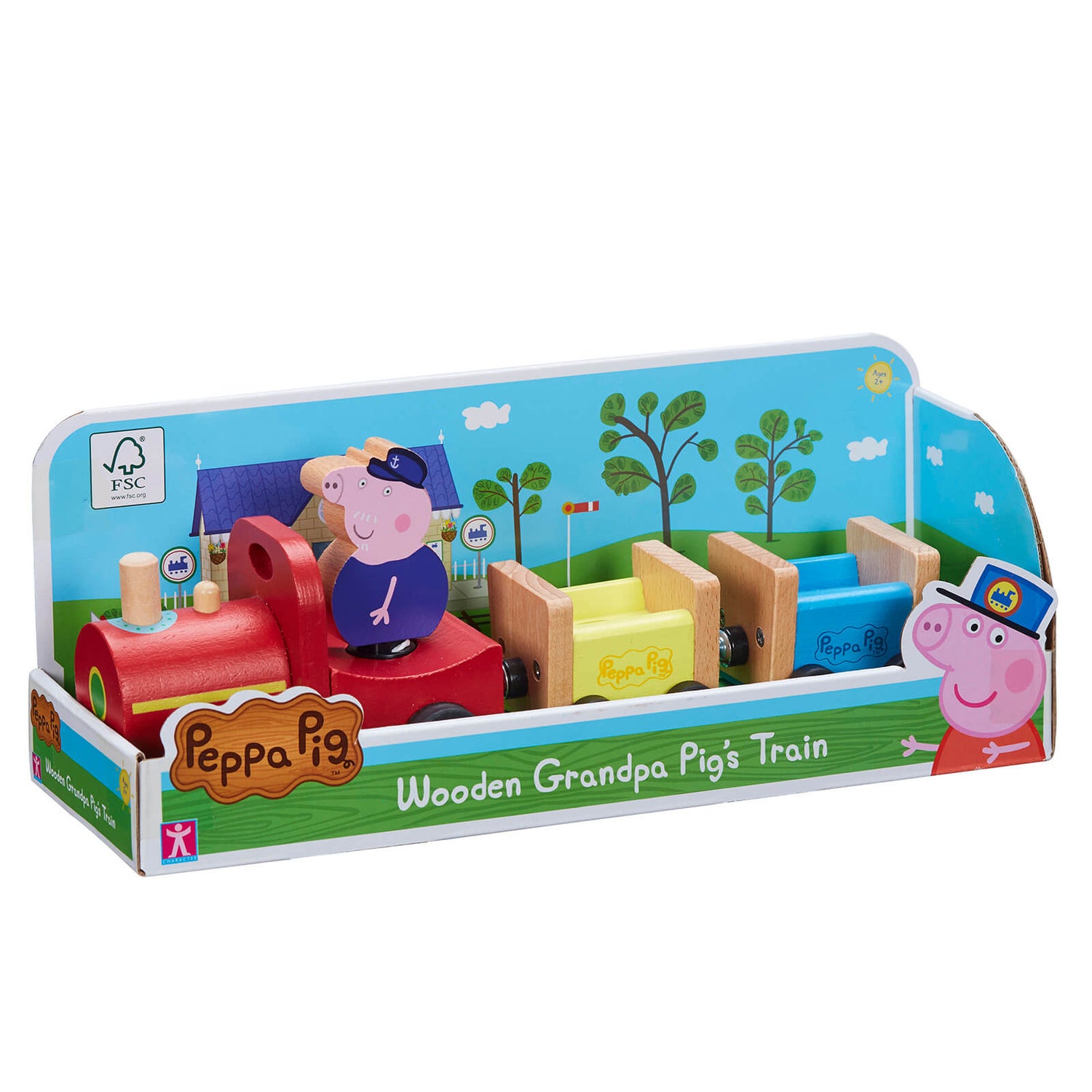 Peppa Pig Grandpa Pig's Wooden Train Toy Toys - Zavvi UK