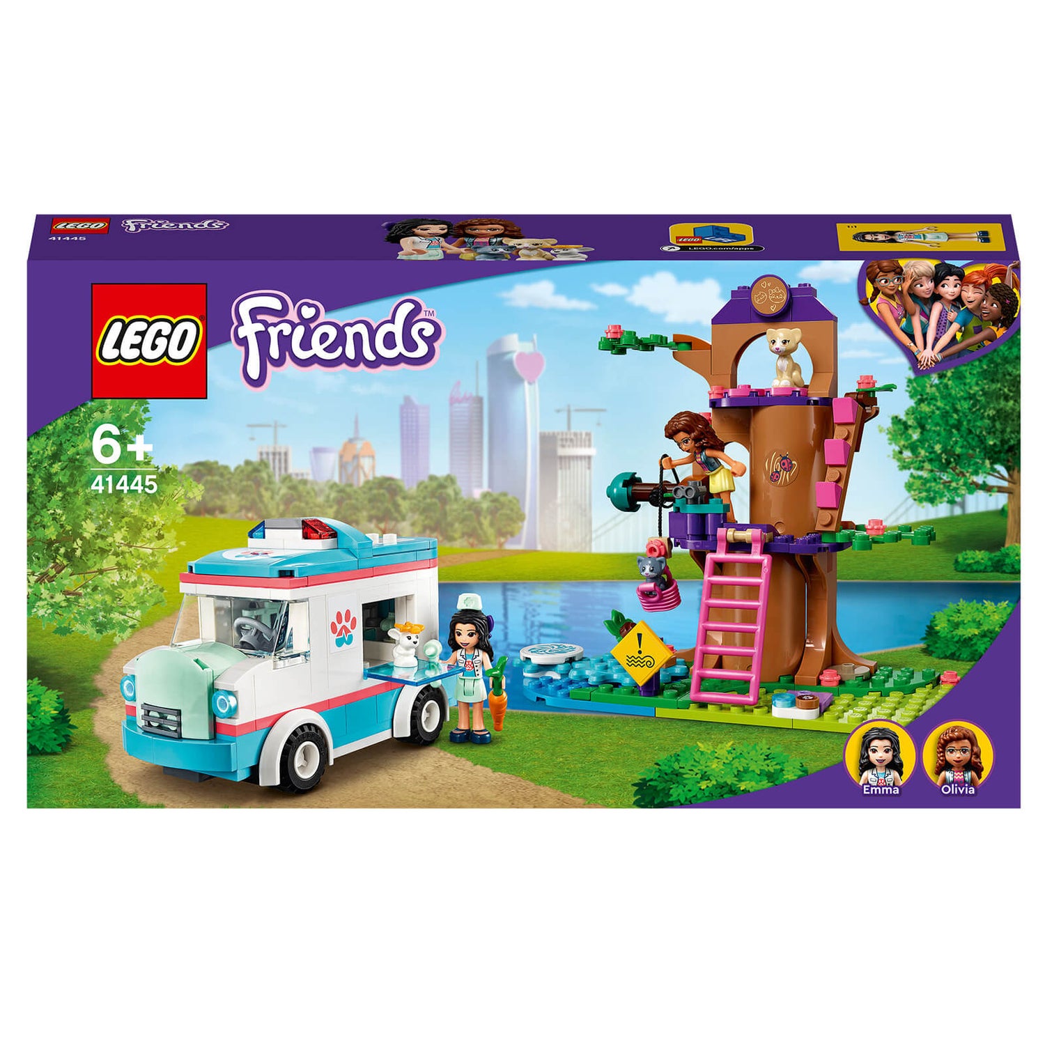 LEGO Friends: Vet Clinic Ambulance Toy Car (41445) | retro vibes and ...