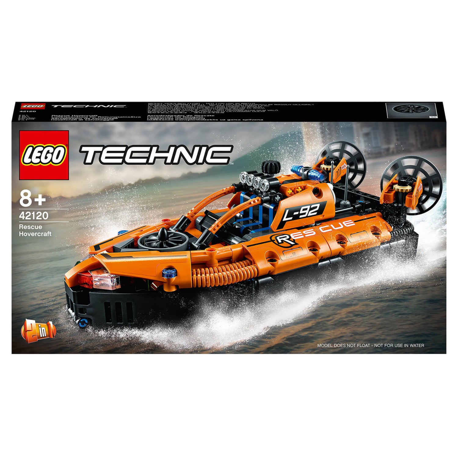 LEGO Technic: Rescue Hovercraft Aircraft 2 in 1 Model Toy (42120) Toys ...