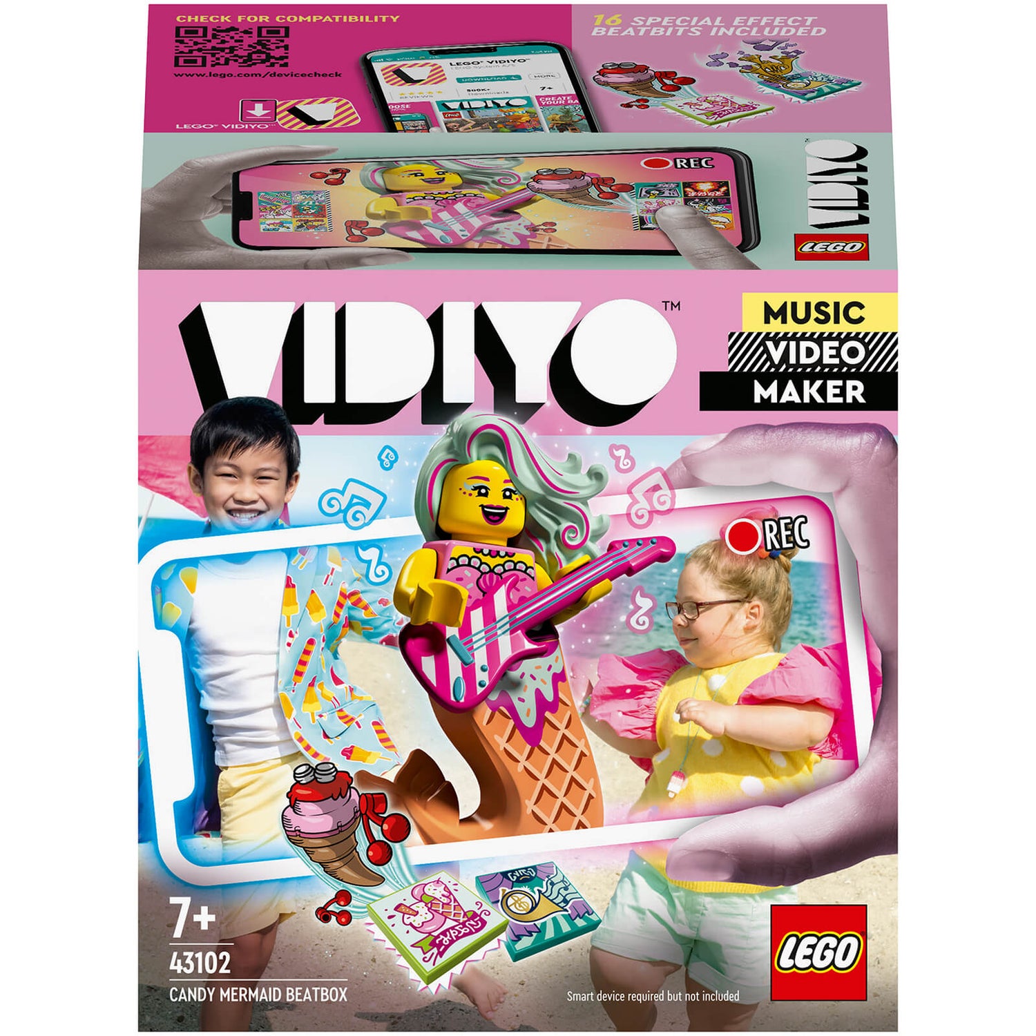 LEGO VIDIYO Candy Mermaid BeatBox Music Video Maker Toy (43102) Toys ...