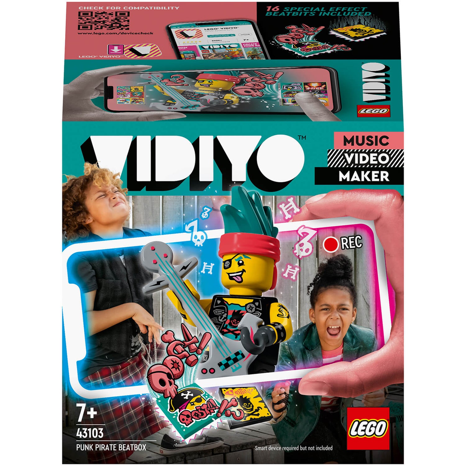 LEGO VIDIYO Punk Pirate BeatBox Music Video Maker Toy (43103) Toys ...