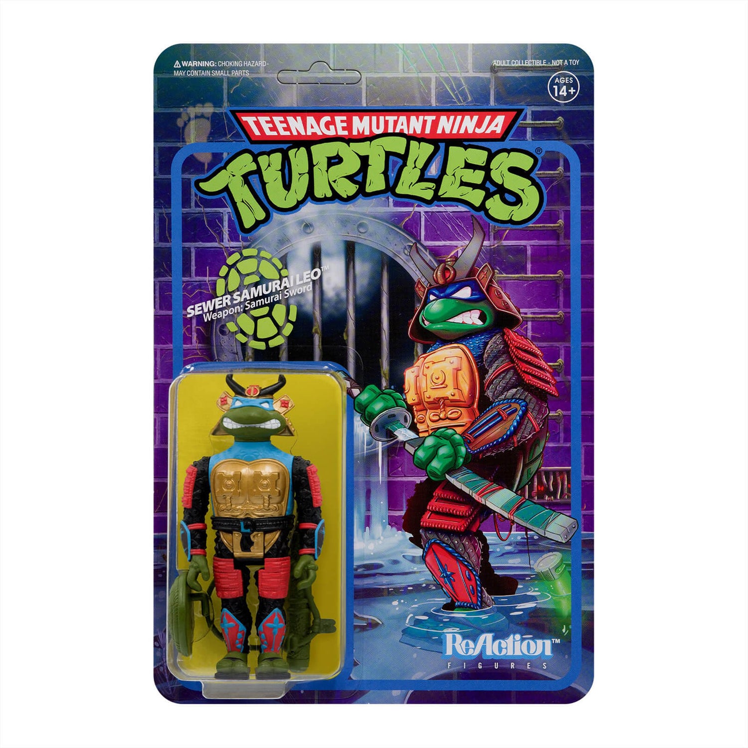 Super7 Teenage Mutant Ninja Turtles ReAction Figure - Samurai Leonardo ...