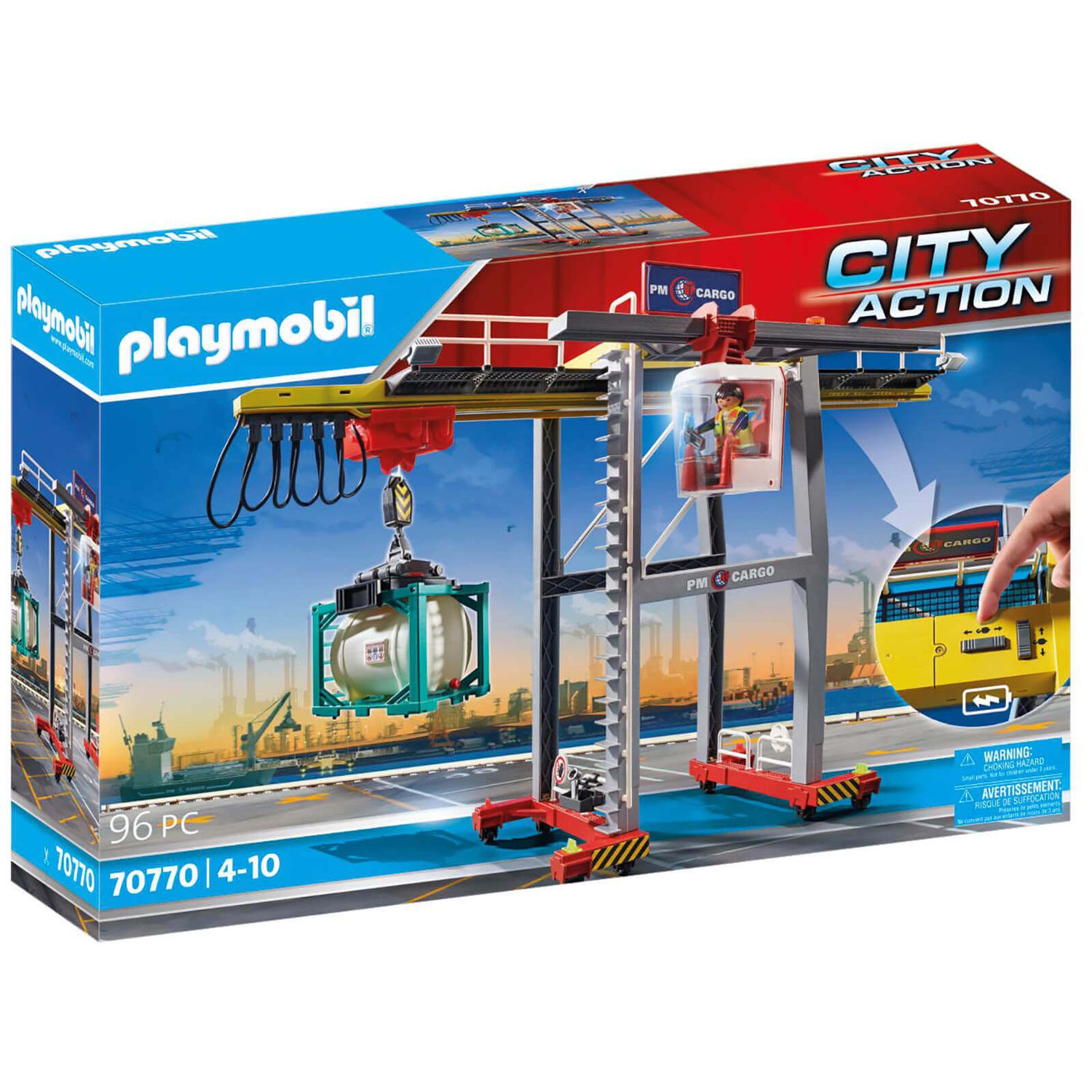 Playmobil Cargo Crane with Container (70770) Toys - Zavvi UK