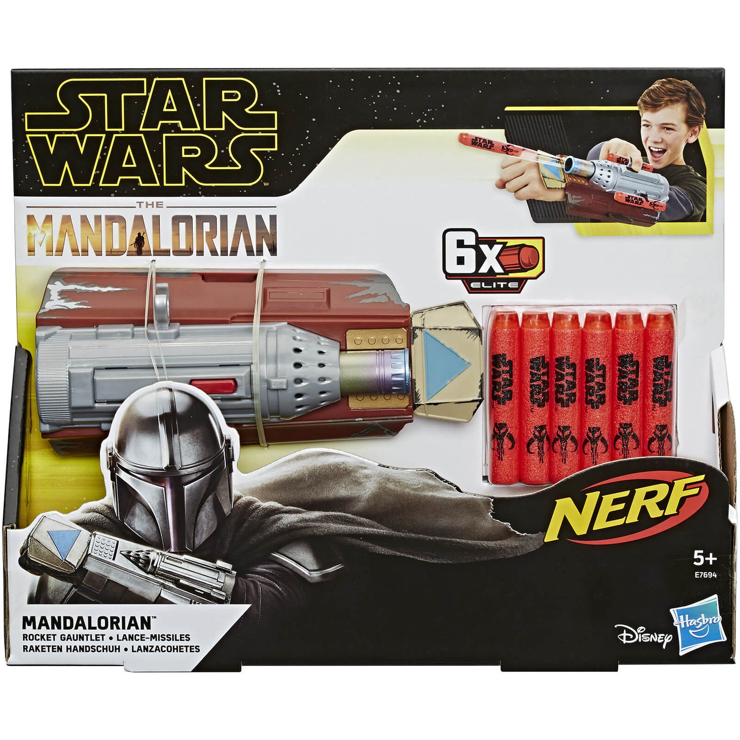 NERF Star Wars The Mandalorian Rocket Gauntlet Blaster Toys | Zavvi ...