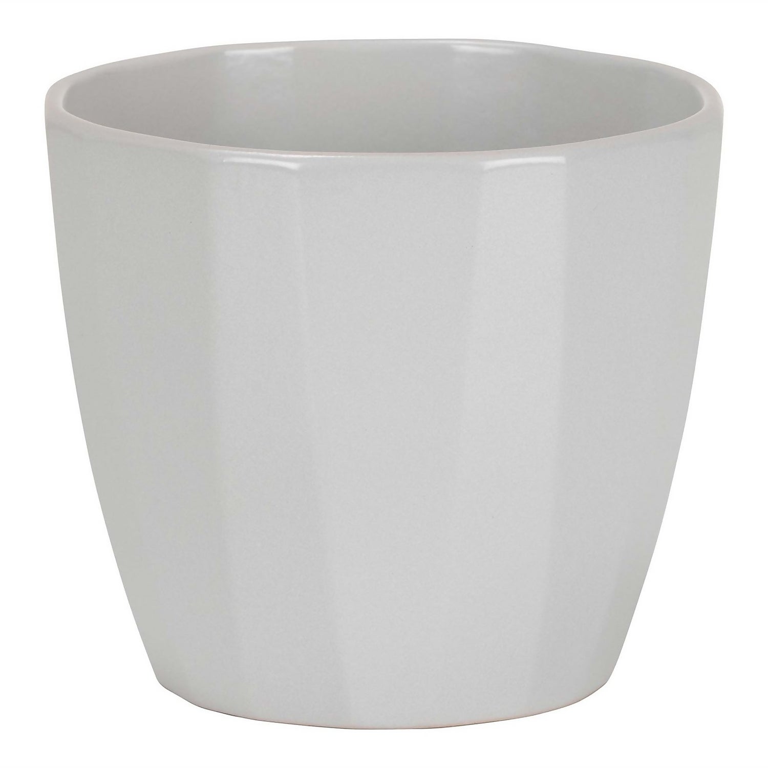 Elegance Grey Ceramic Pot - 10cm | Homebase