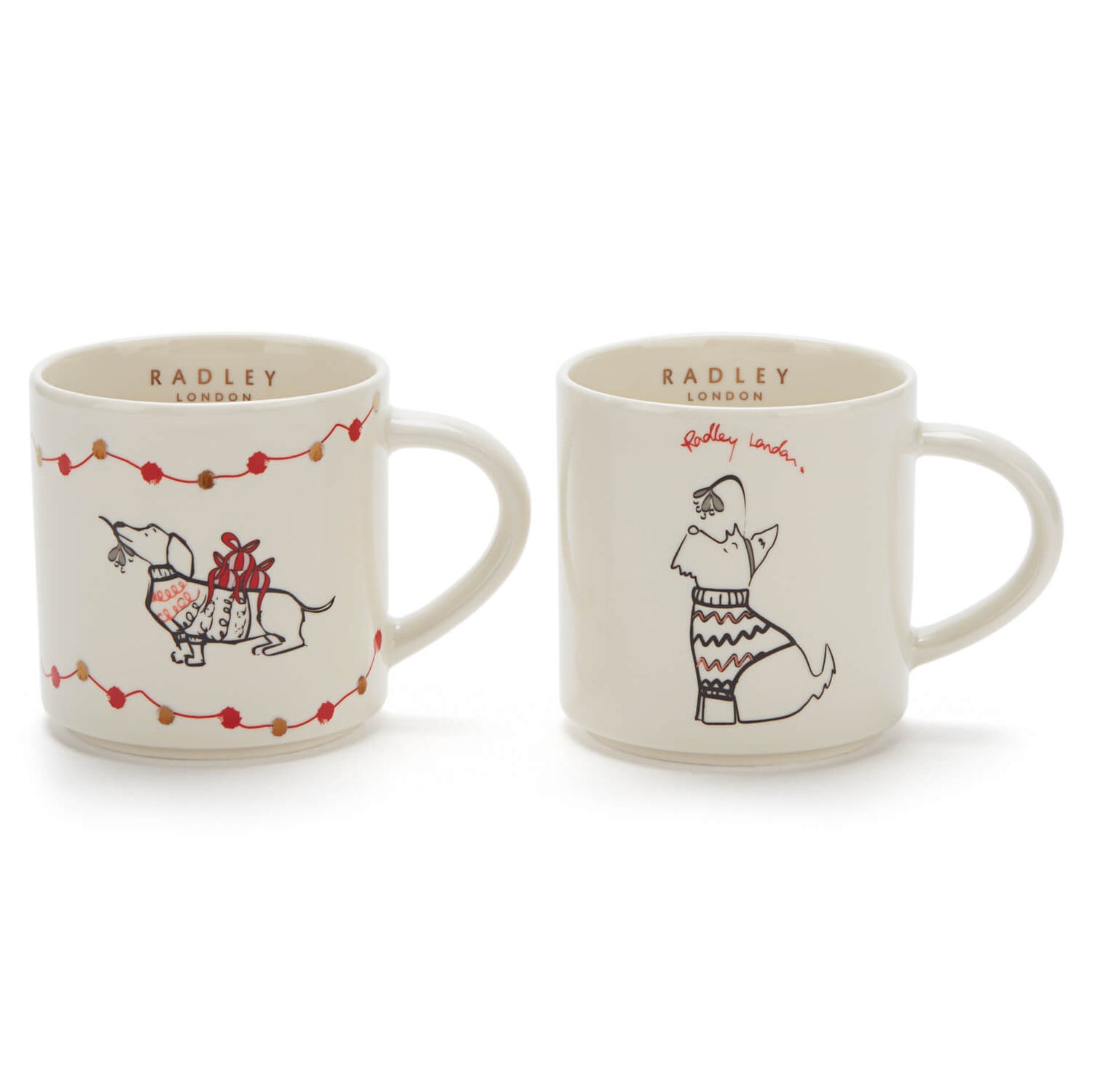 Radley Stackable Mugs - Chalk | TheHut.com