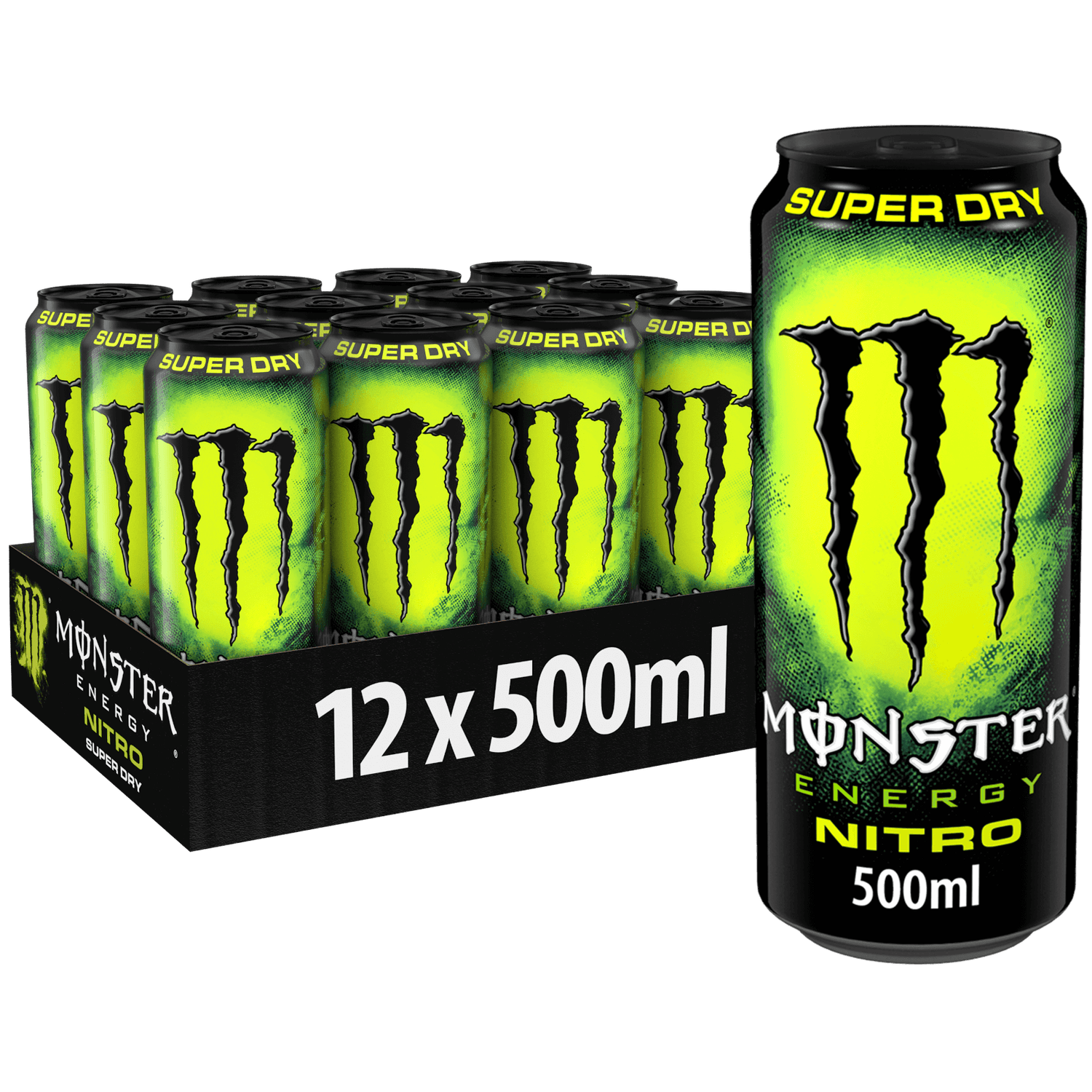 Monster Nitro Super Dry 12 x 500ml Cans | Your Coca-Cola UK