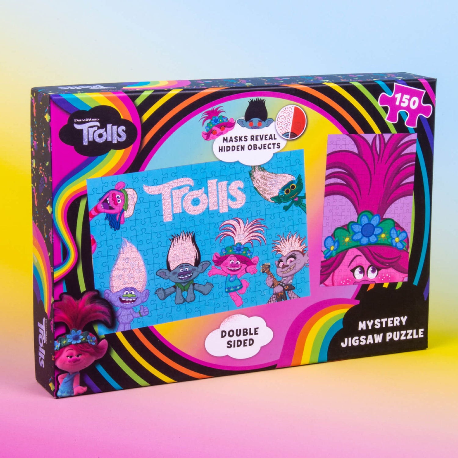 Trolls Double Sided Mystery Jigsaw Puzzle 100pcs | retro vibes and ...