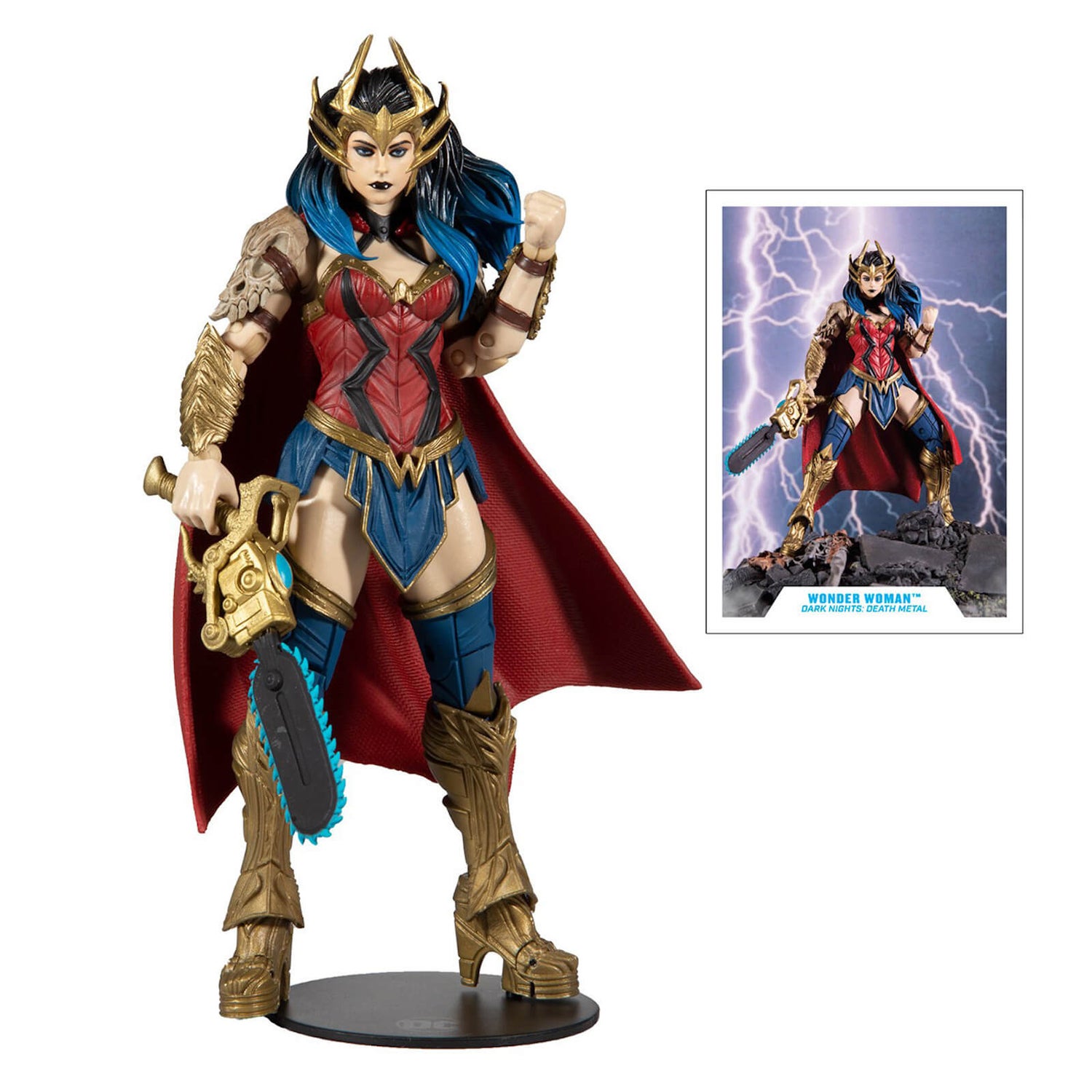 McFarlane DC Build-A-Figure Wv4 - Death Metal - Wonder Woman Action ...