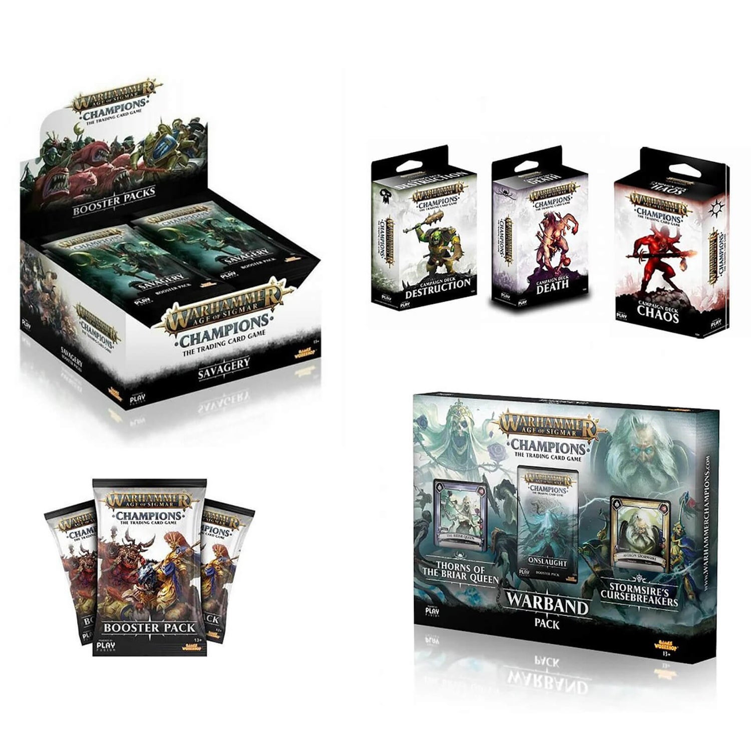 Warhammer Age of Sigmar Deluxe Trading Card Game Mega Bundle | retro ...