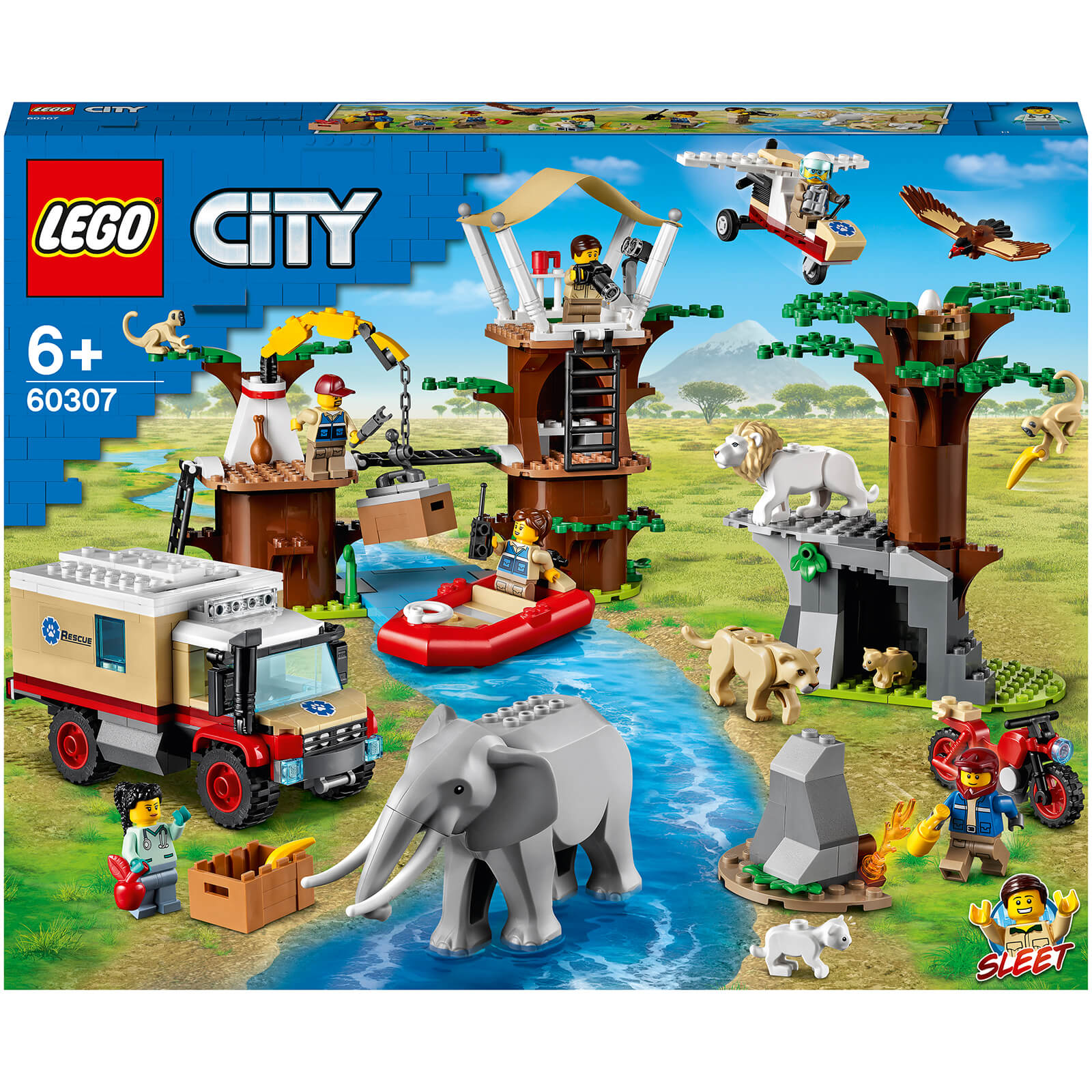 LEGO City: Wildlife Rescue Camp Animal Set (60307) Toys - Zavvi US