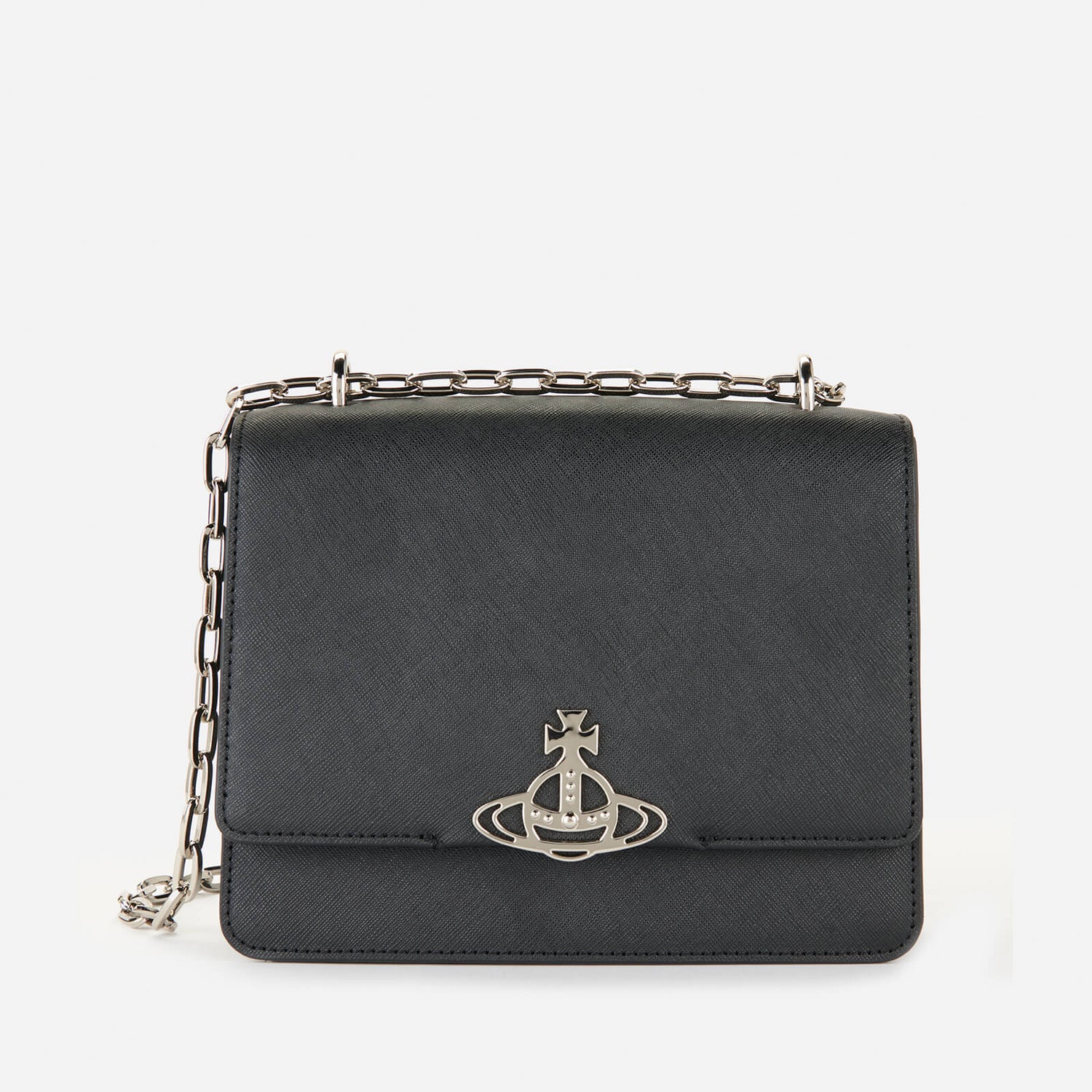Vivienne Westwood Women's Debbie Medium Bag with Flap - Black | 免邮